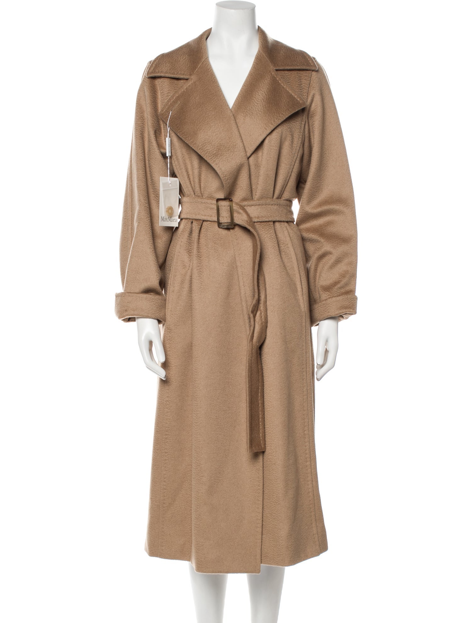 Max Mara Camel Hair Trench Coat w/ Tags - Neutrals Coats, Clothing - MMA155831 | The RealReal