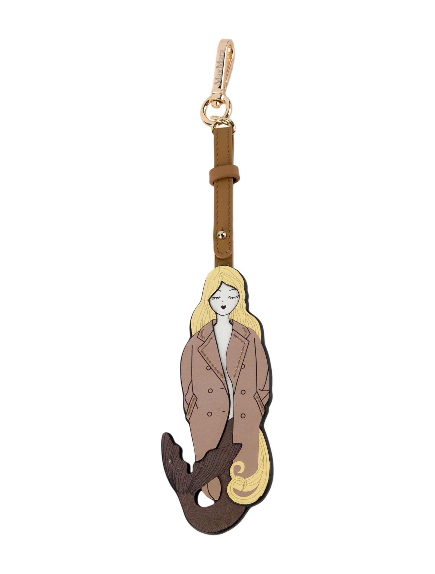 Max Mara Leather Bag Accessory - Brown Keychains, Accessories ...