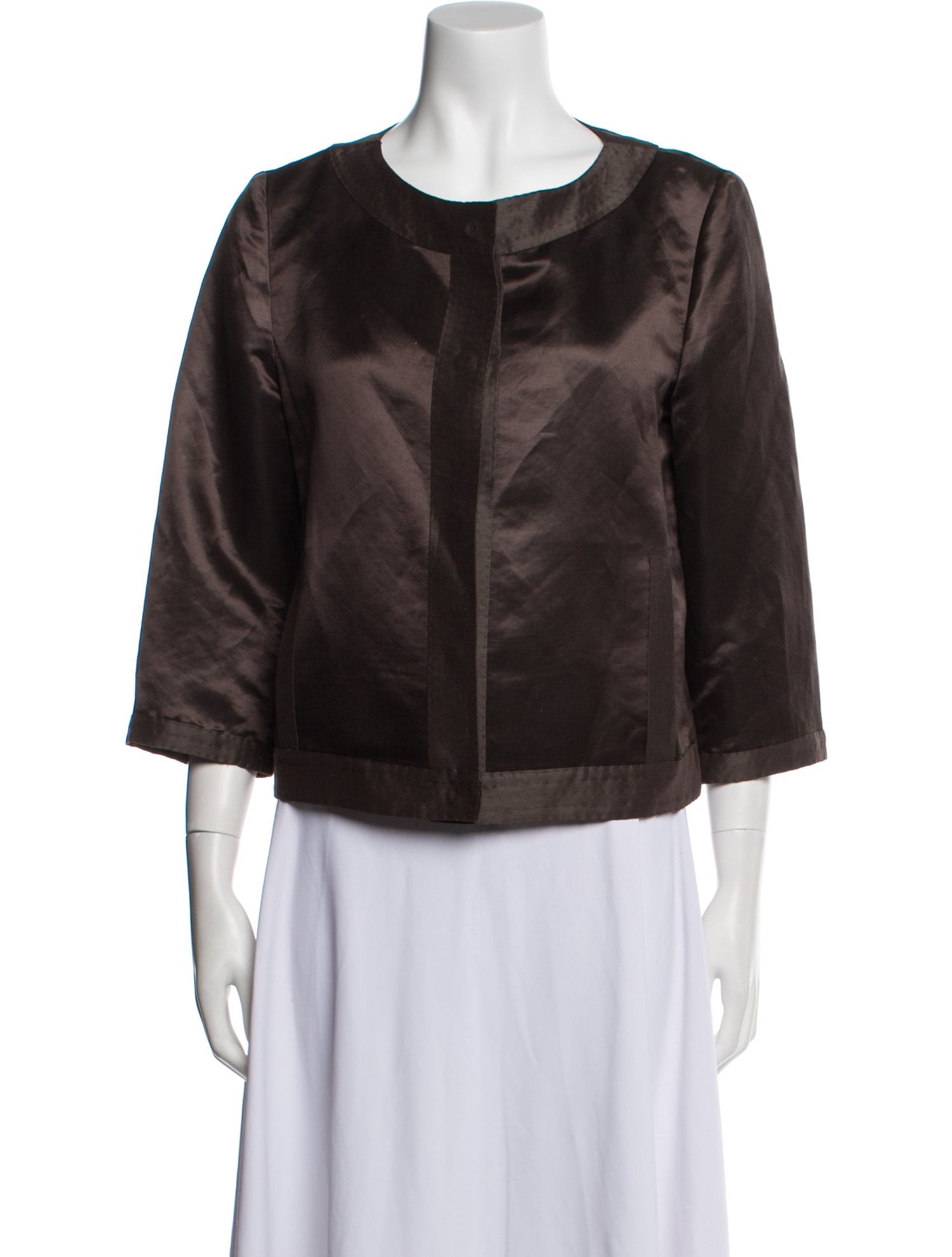 Max Mara Linen Jacket - Brown Jackets, Clothing - MMA159679 | The RealReal