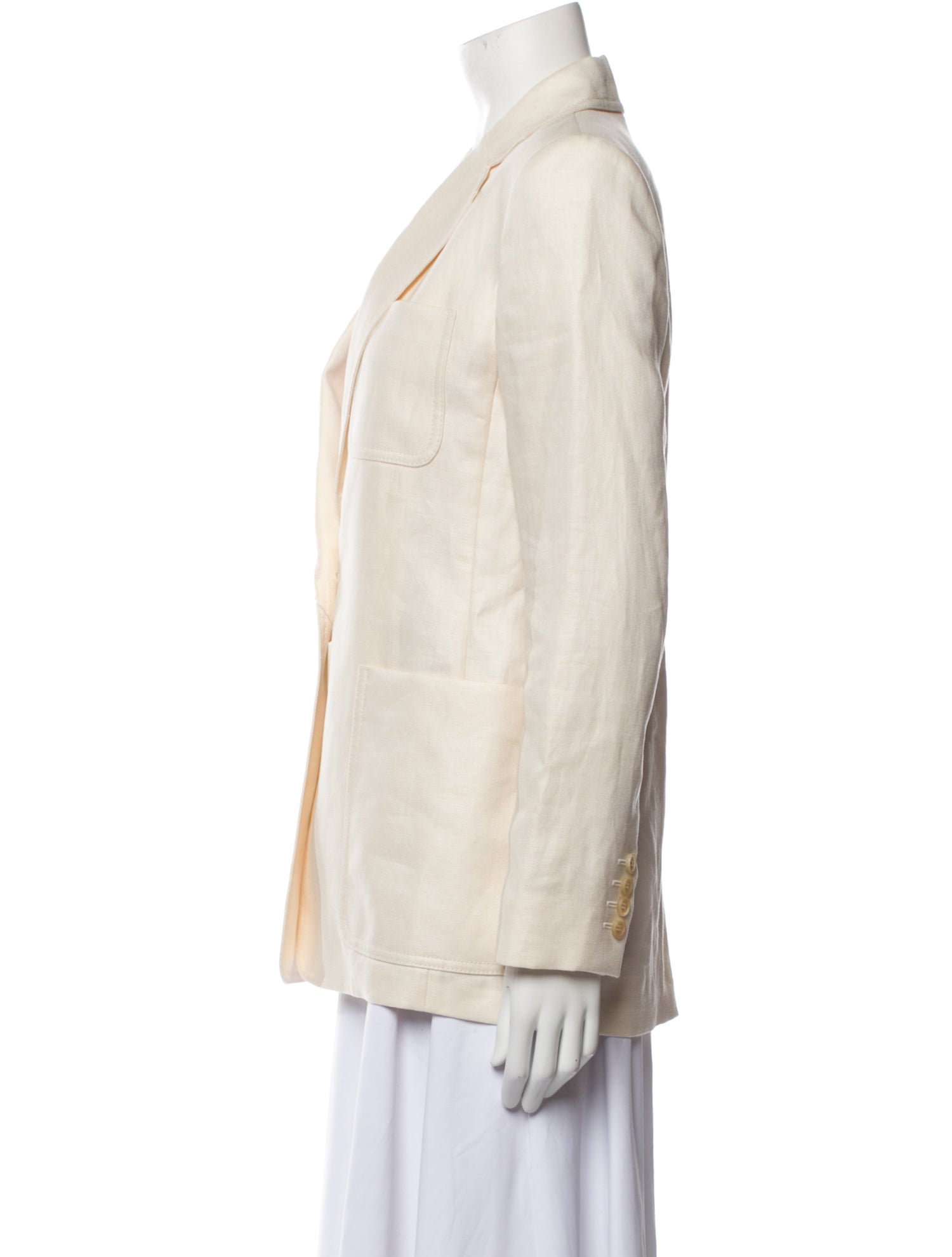Max Mara Linen Blazer w/ Tags - Neutrals Jackets, Clothing - MMA161584 ...