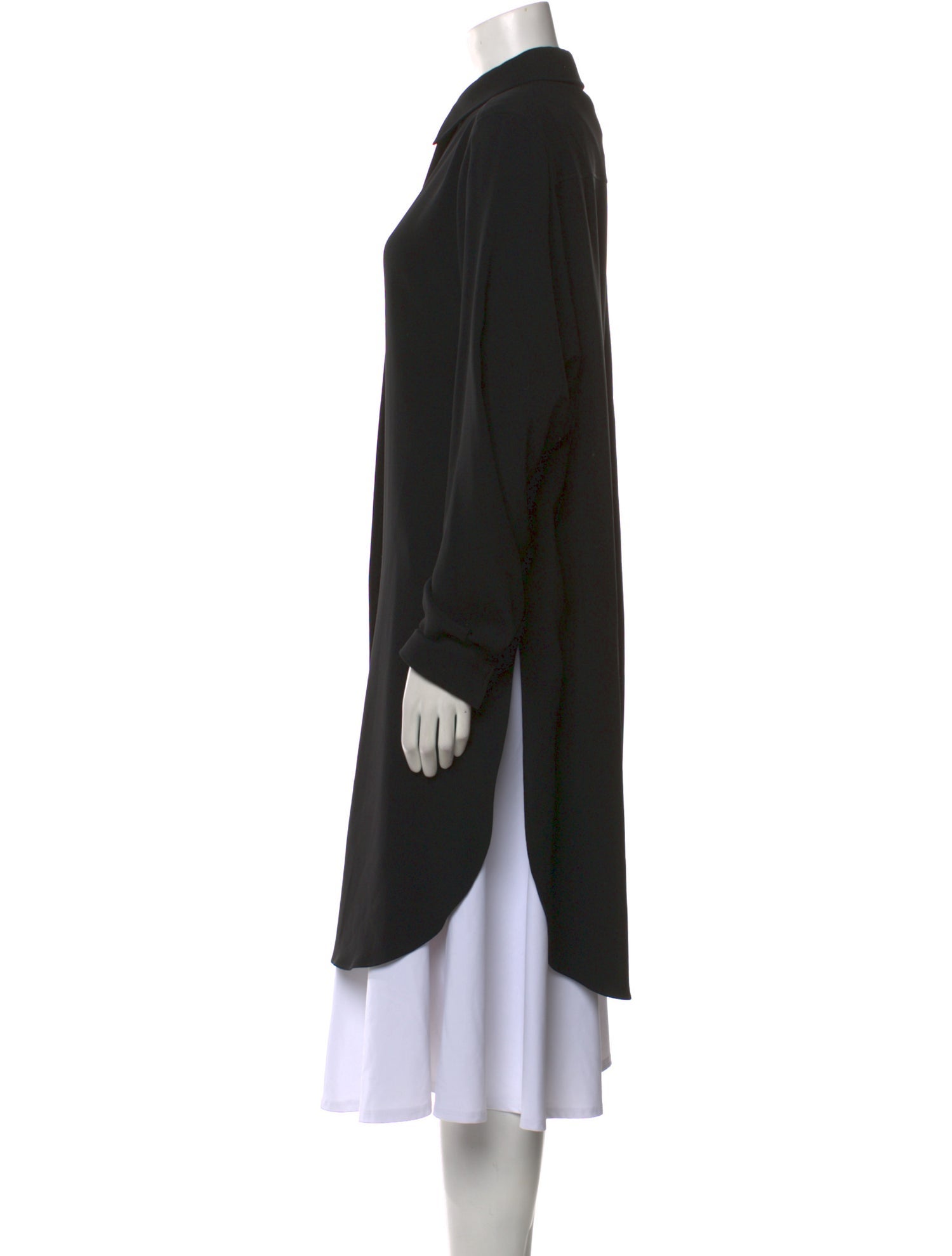 Max Mara Long Sleeve Tunic - Black Tops, Clothing - MMA166633 | The ...