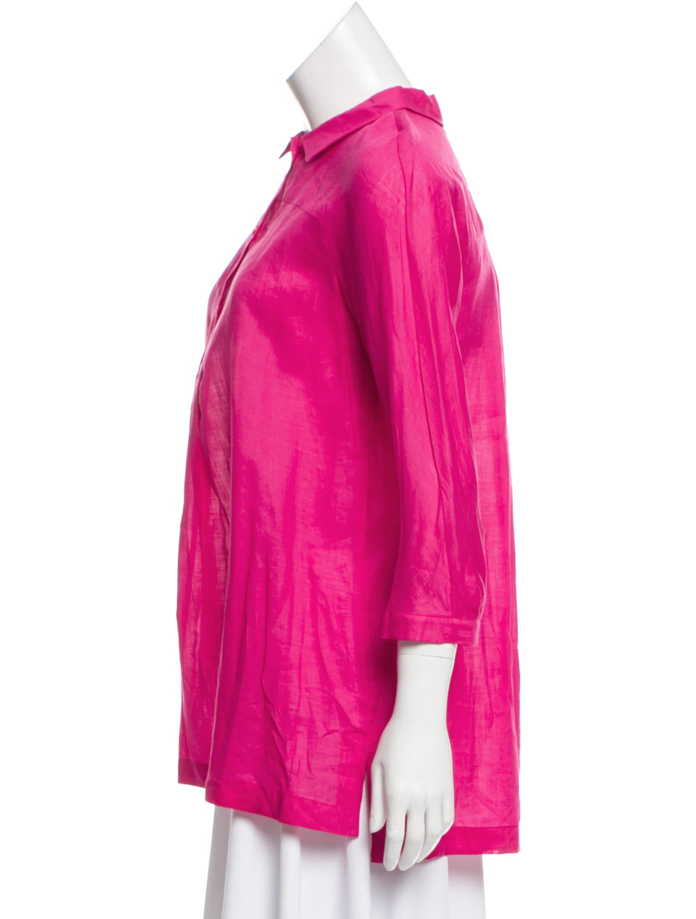Max Mara MaxMara Pleated Woven Top - Pink Tops, Clothing - MMA33579 ...