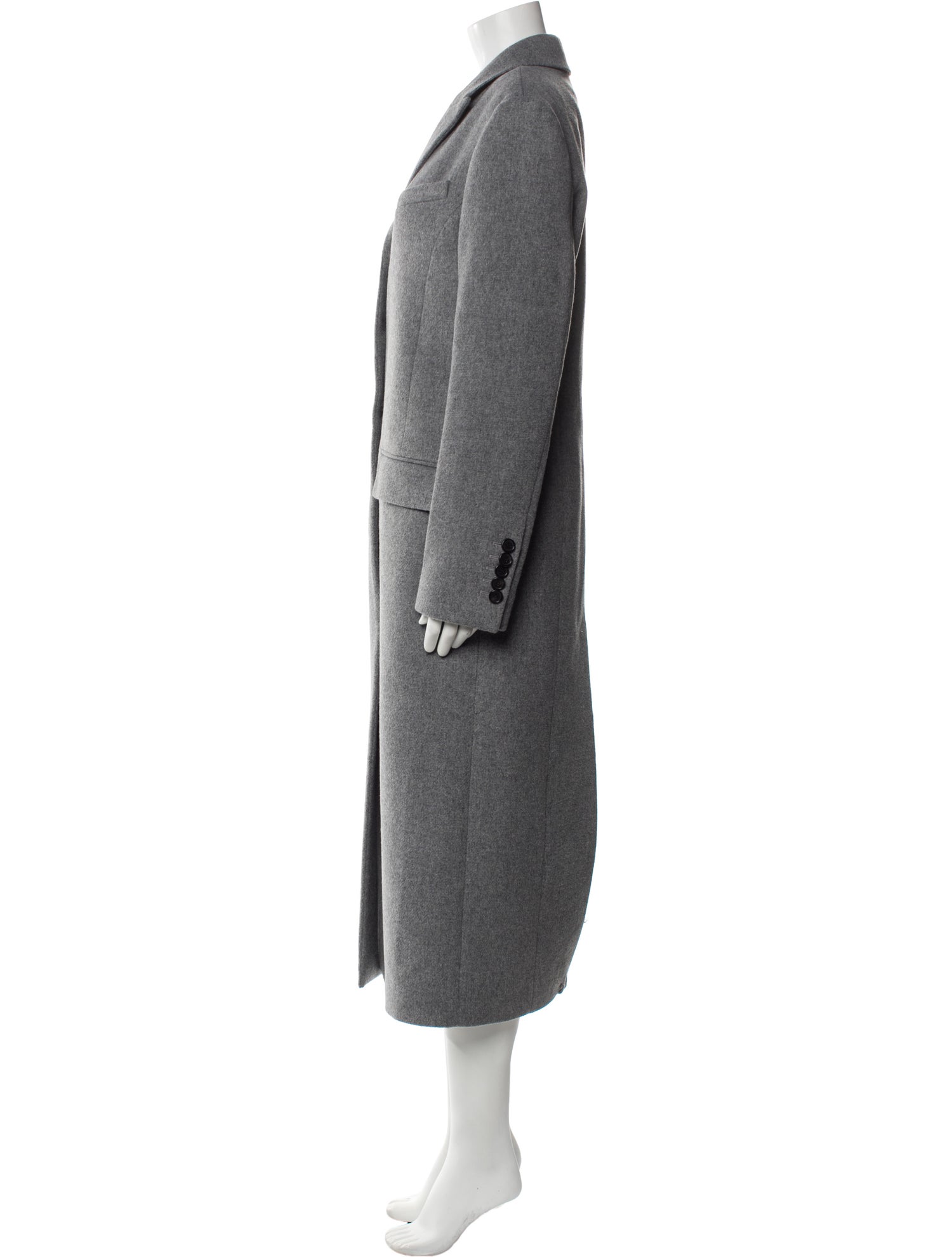 Marina Moscone Wool Coat w/ Tags - Grey Coats, Clothing - MMFRD21485 ...