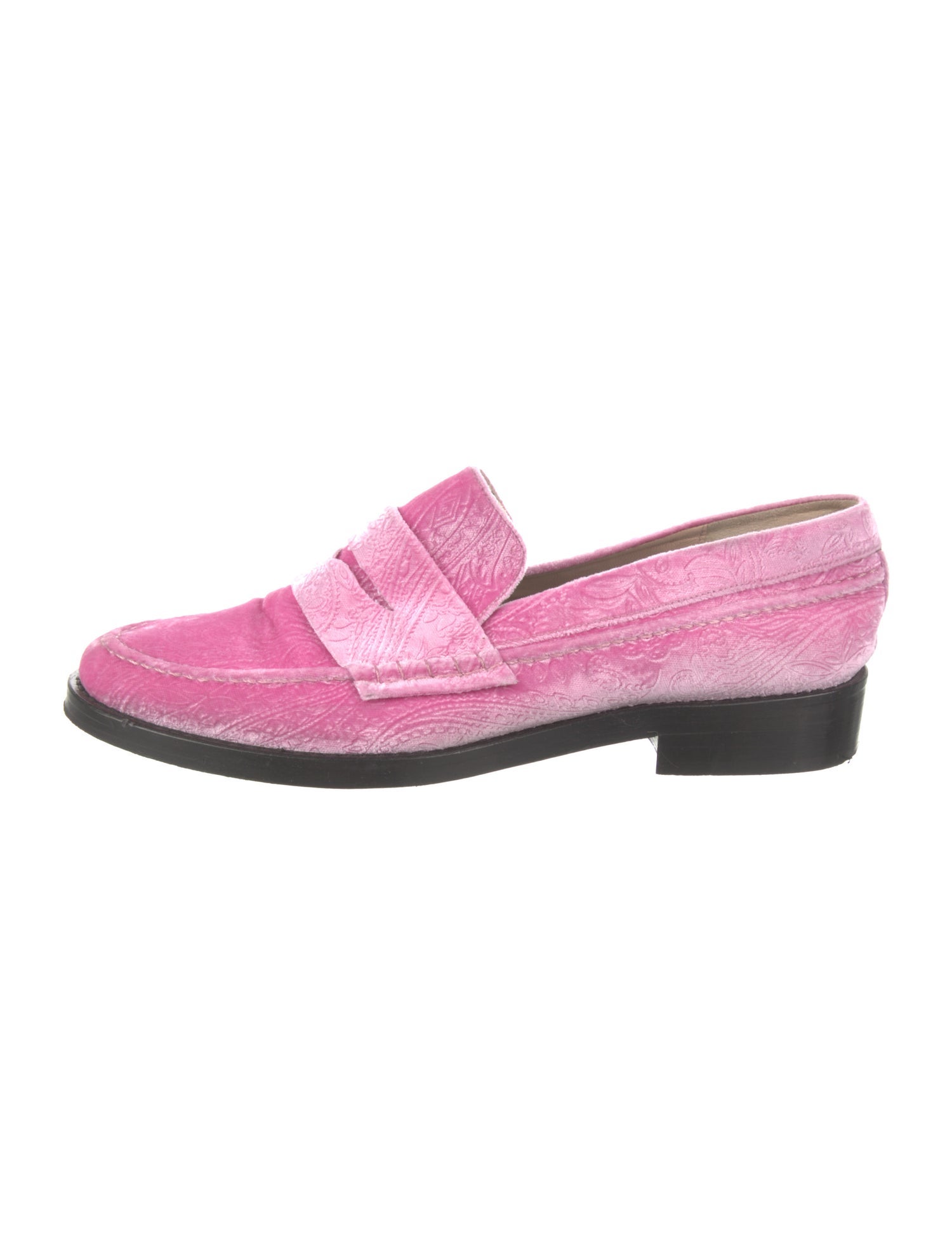 Mr & Mrs Italy Ponyhair Loafers - Pink Flats, Shoes - MMI22407 | The ...
