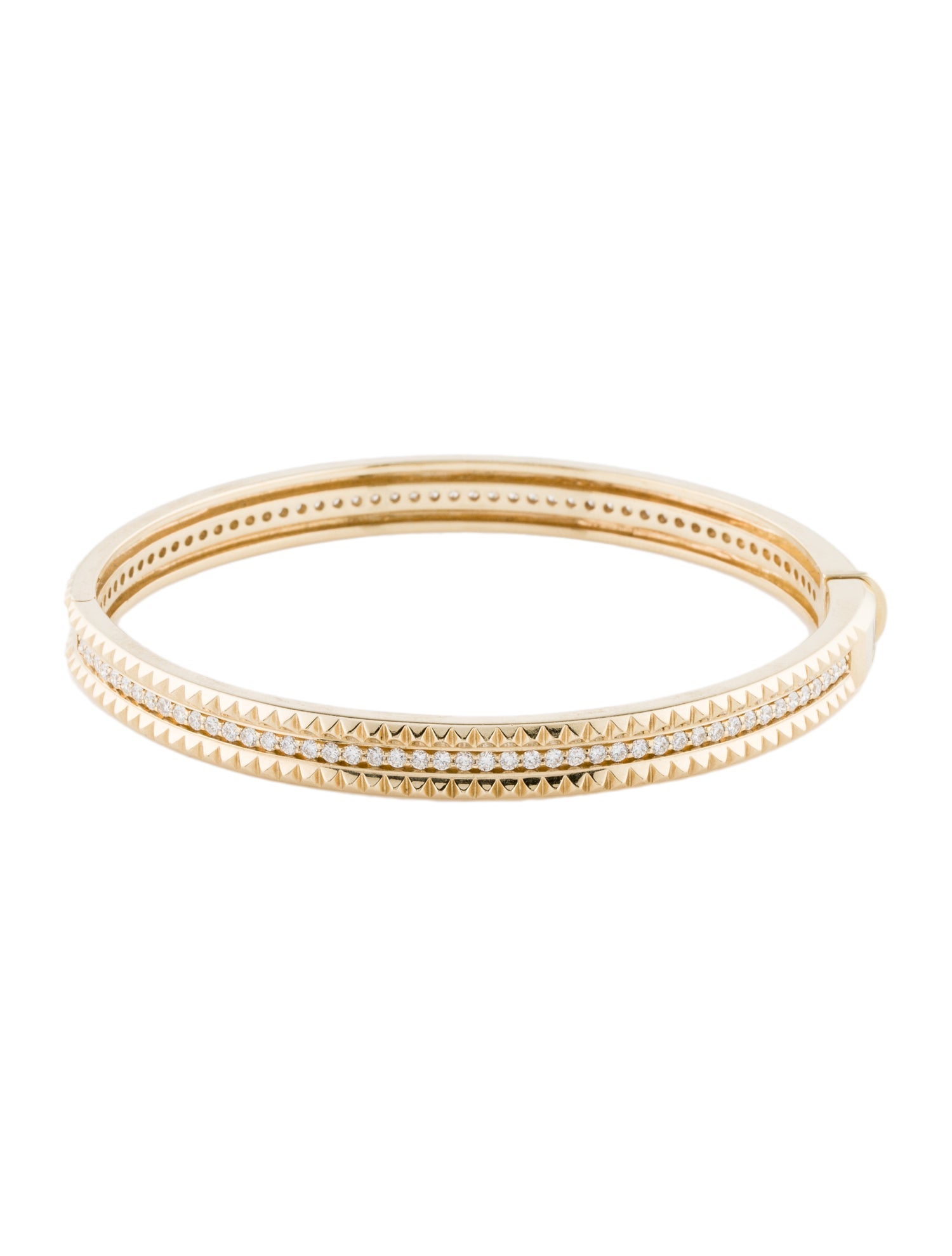 Bracelet 14K Textured Bangle Set - 14K Rose Gold Bangle, Bracelets ...