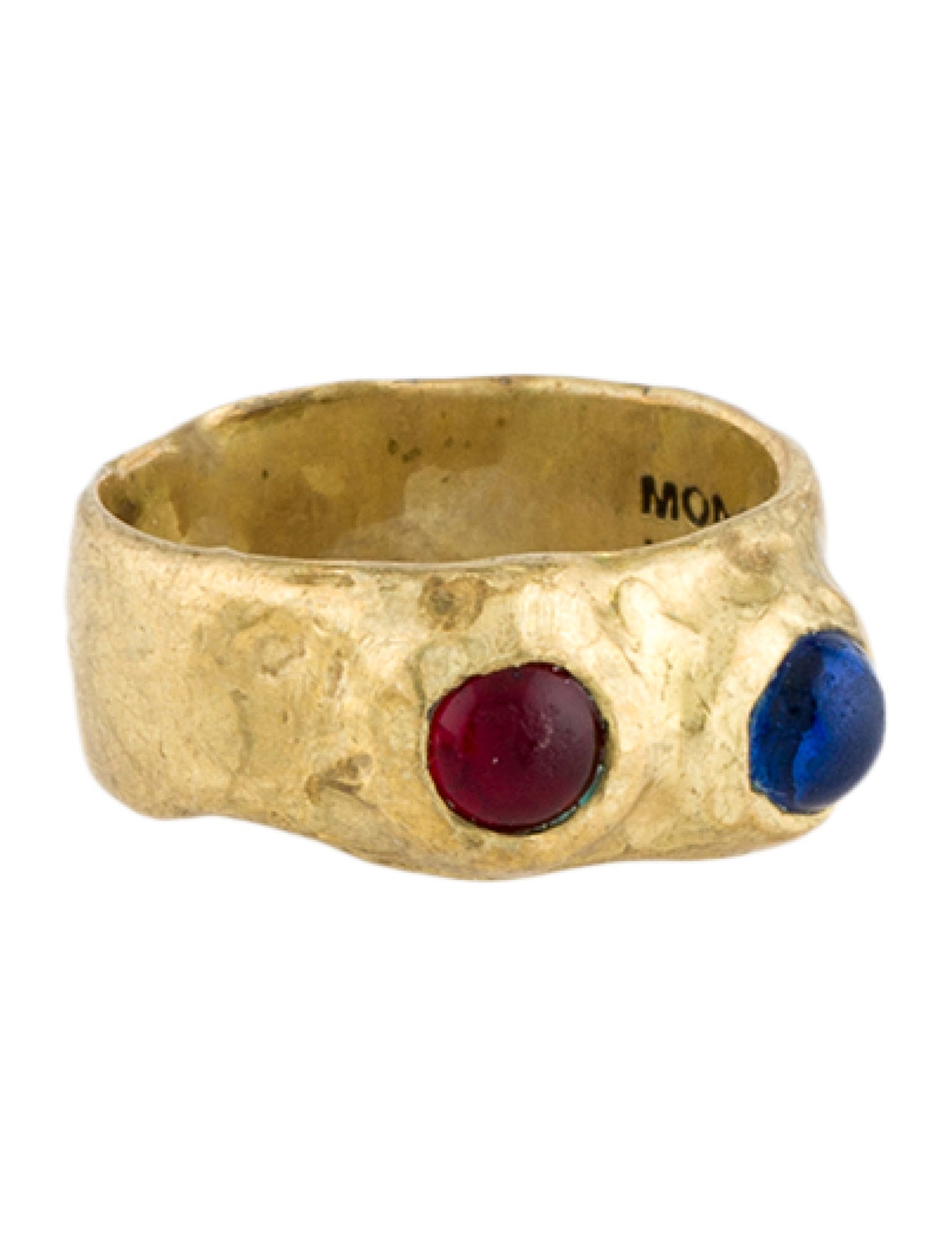 Mondo Mondo Glass Felt Band - Blue Band, Rings - MMOND20098 | The RealReal