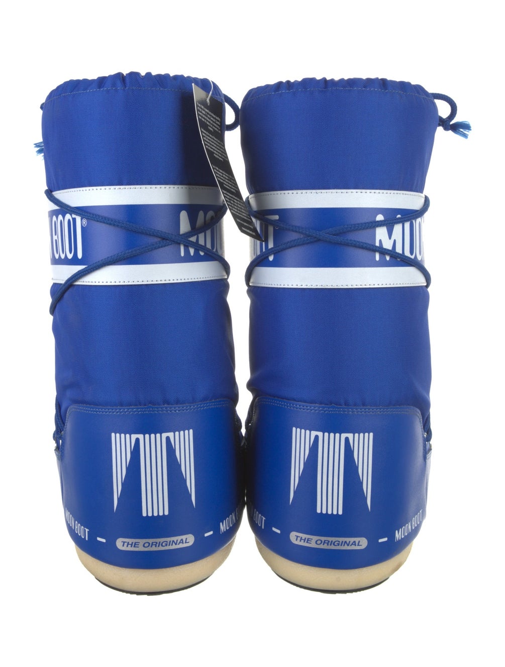 Moon Boot Graphic Print Leather Trim Embellishment Lace-Up Boots - Blue ...