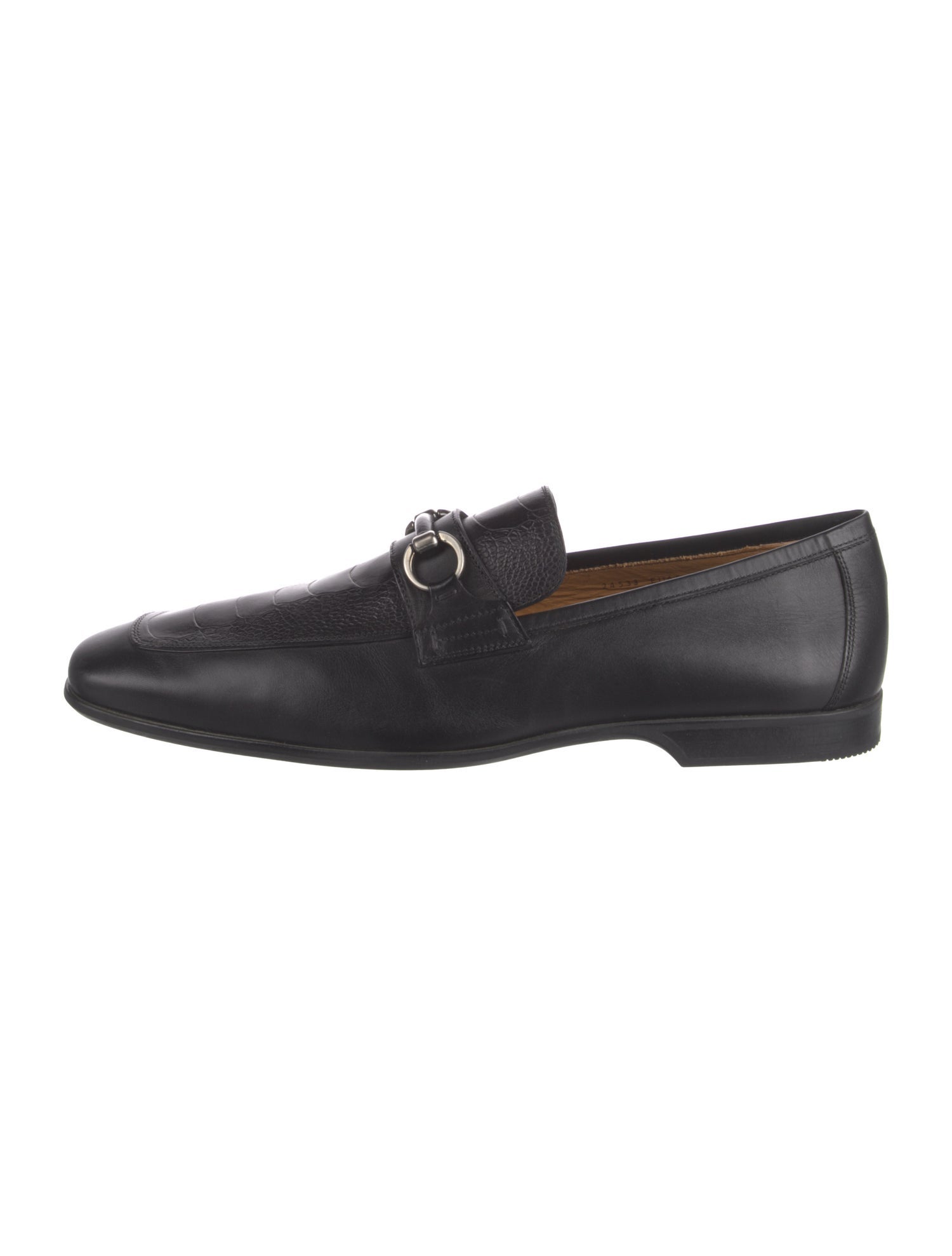 Magnanni Leather Dress Loafers - Black Loafers, Shoes - MNN24653 | The ...