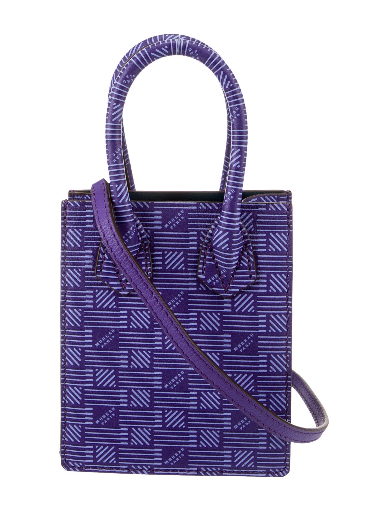 Moreau Leather Tote - Purple Totes, Handbags - MO320575 | The RealReal