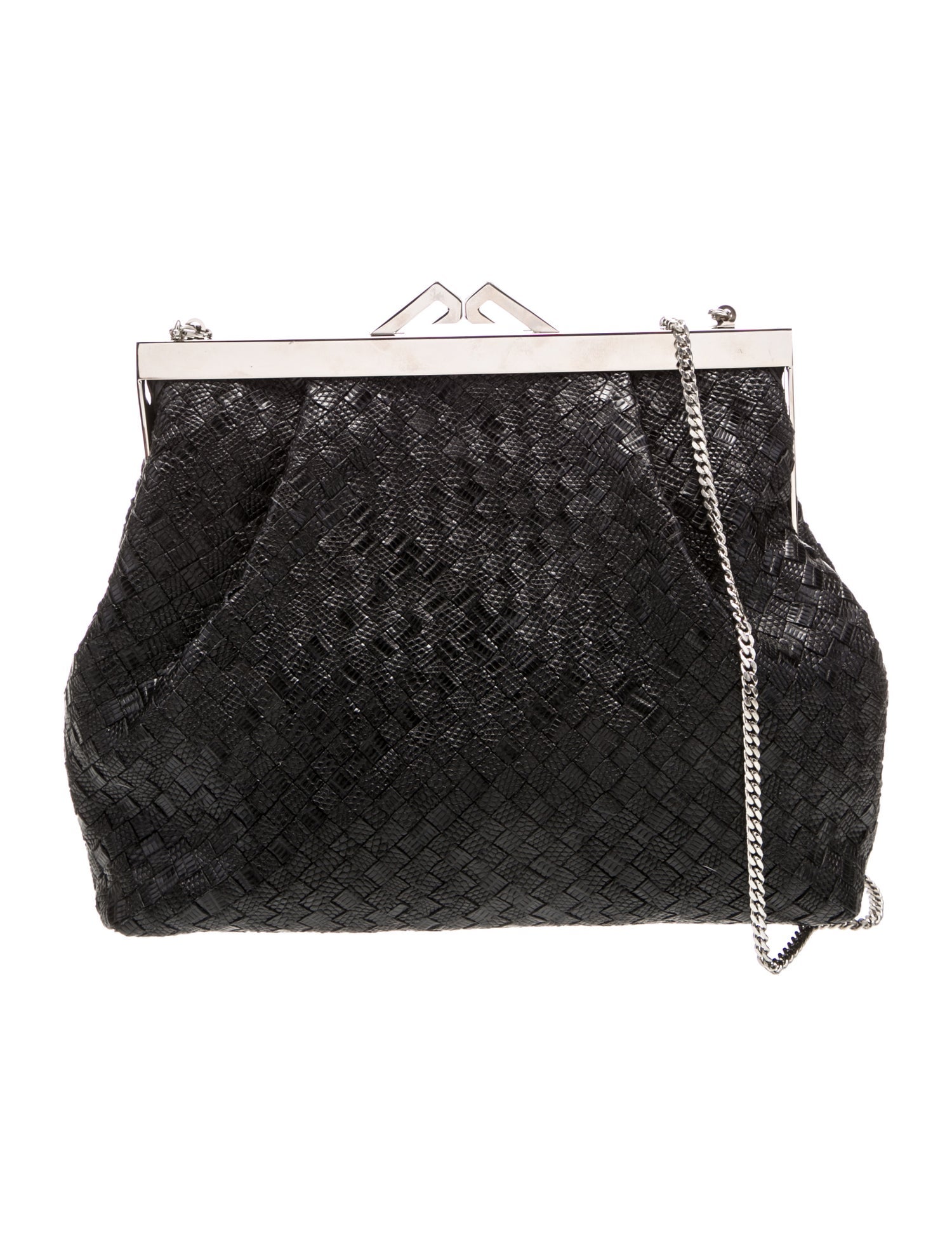 Maria Oliver Leather Evening Bag - Black Clutches, Handbags ...