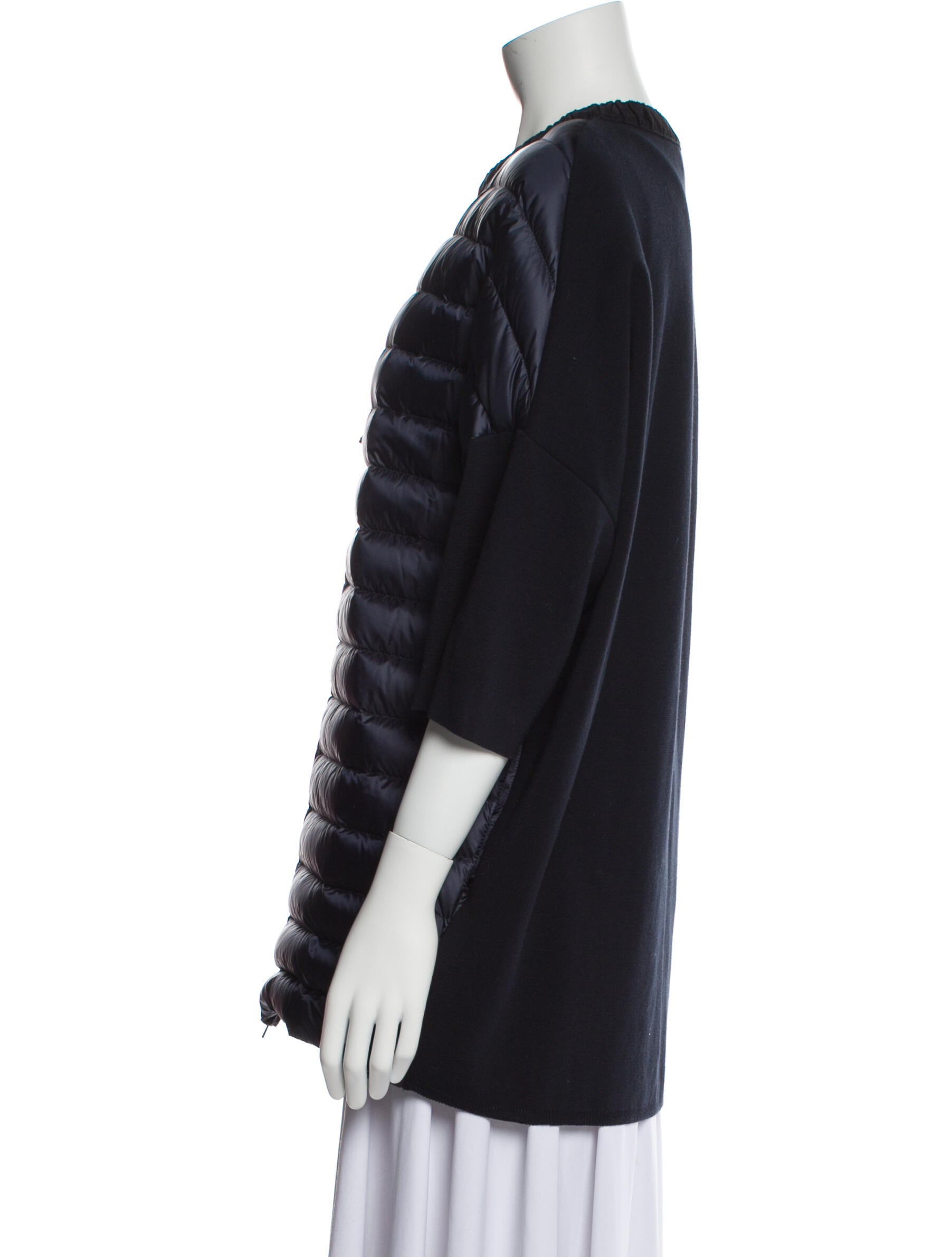 Moncler Maglia Tricot Down Jacket - Blue Jackets, Clothing - MOC100696 ...