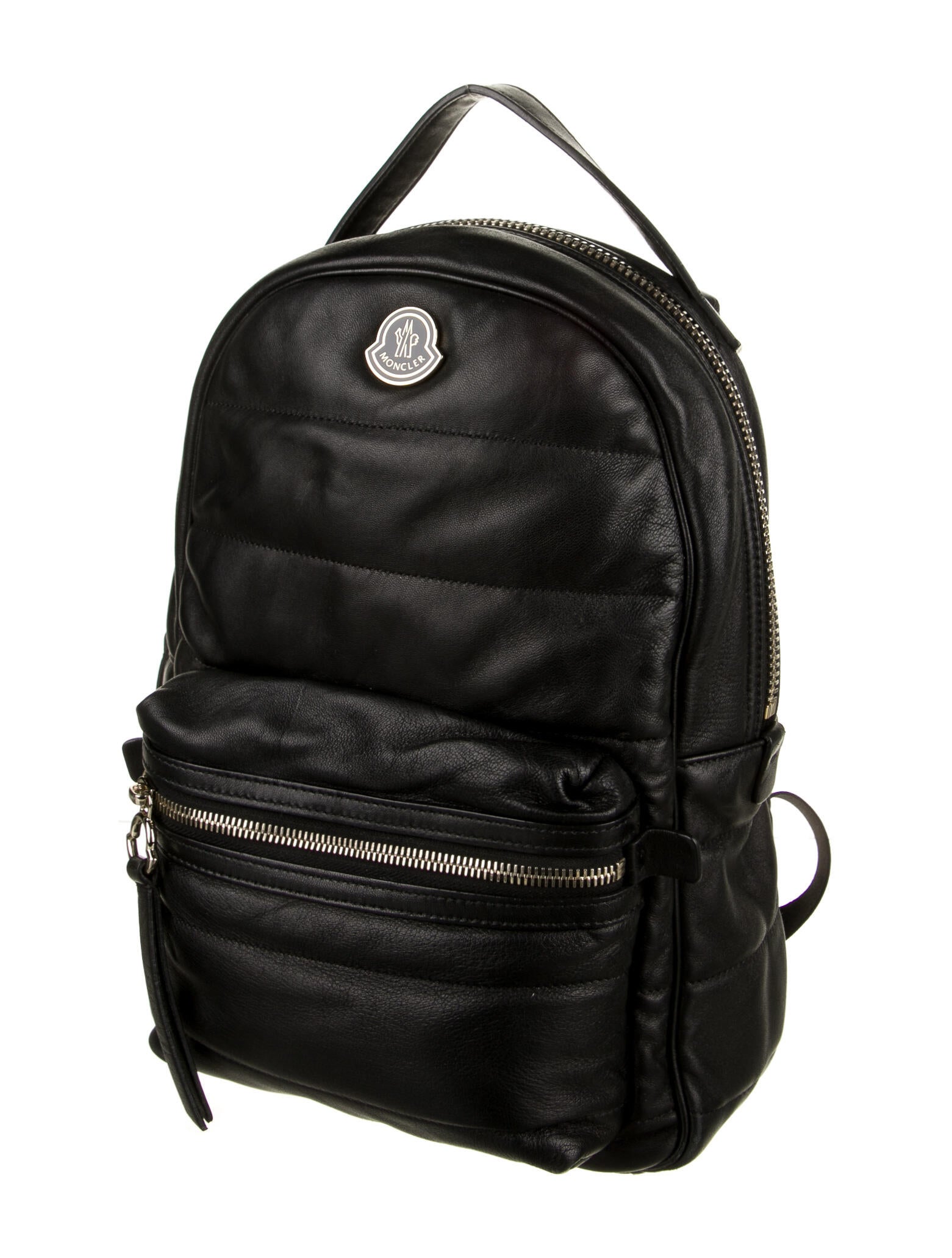 Moncler Leather Logo Backpack - Black Backpacks, Handbags - MOC107673 ...