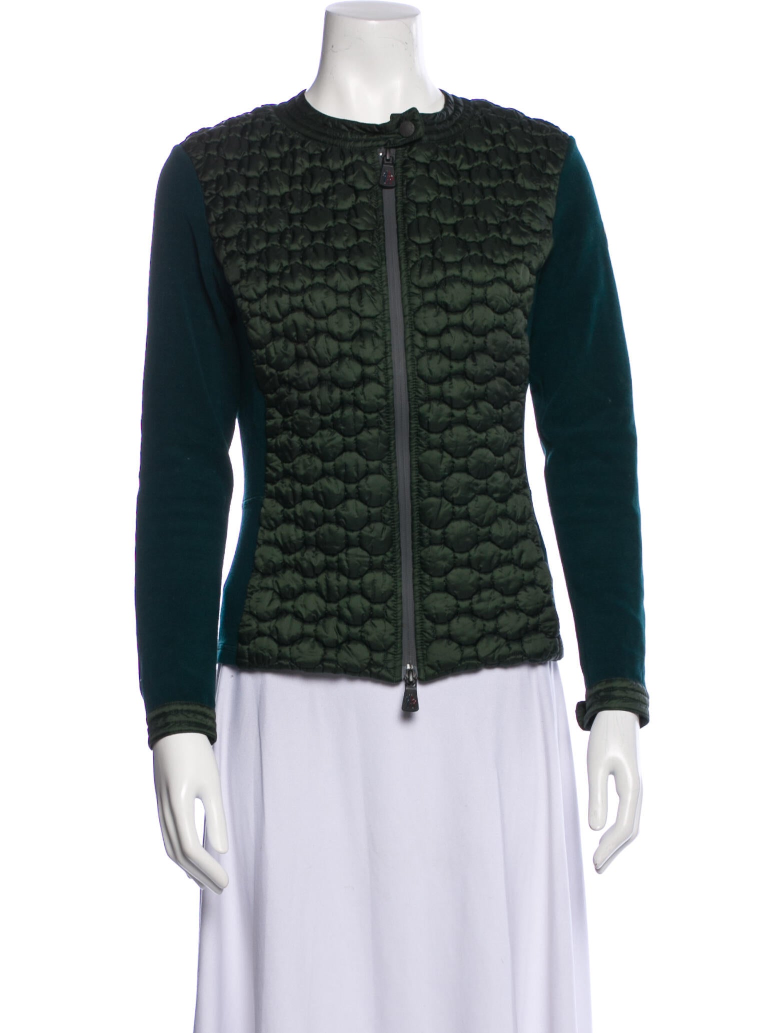 Moncler Grenoble 2013 Tweed Pattern Evening Jacket - Green Jackets ...