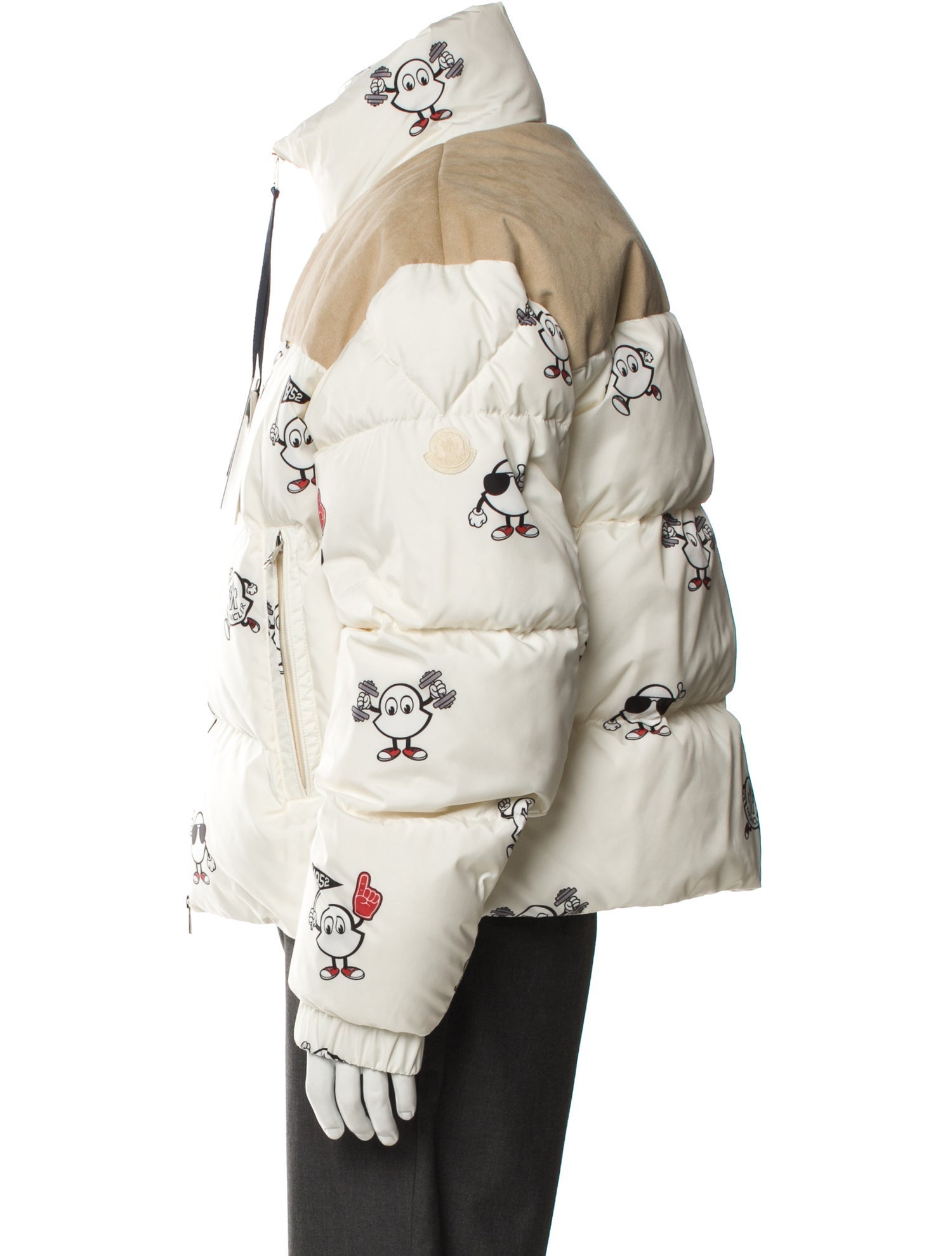 Moncler Printed Puffer Coat - Neutrals Outerwear, Clothing - MOC122284 ...