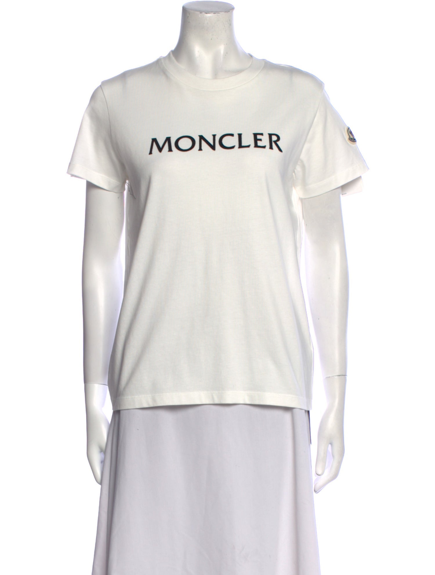 Moncler Graphic Print Crew Neck T-Shirt - White Tops, Clothing ...