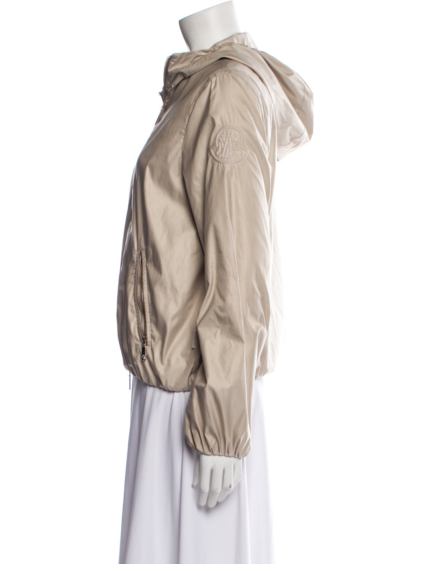 Moncler Colorblock Pattern Jacket - Neutrals Jackets, Clothing ...