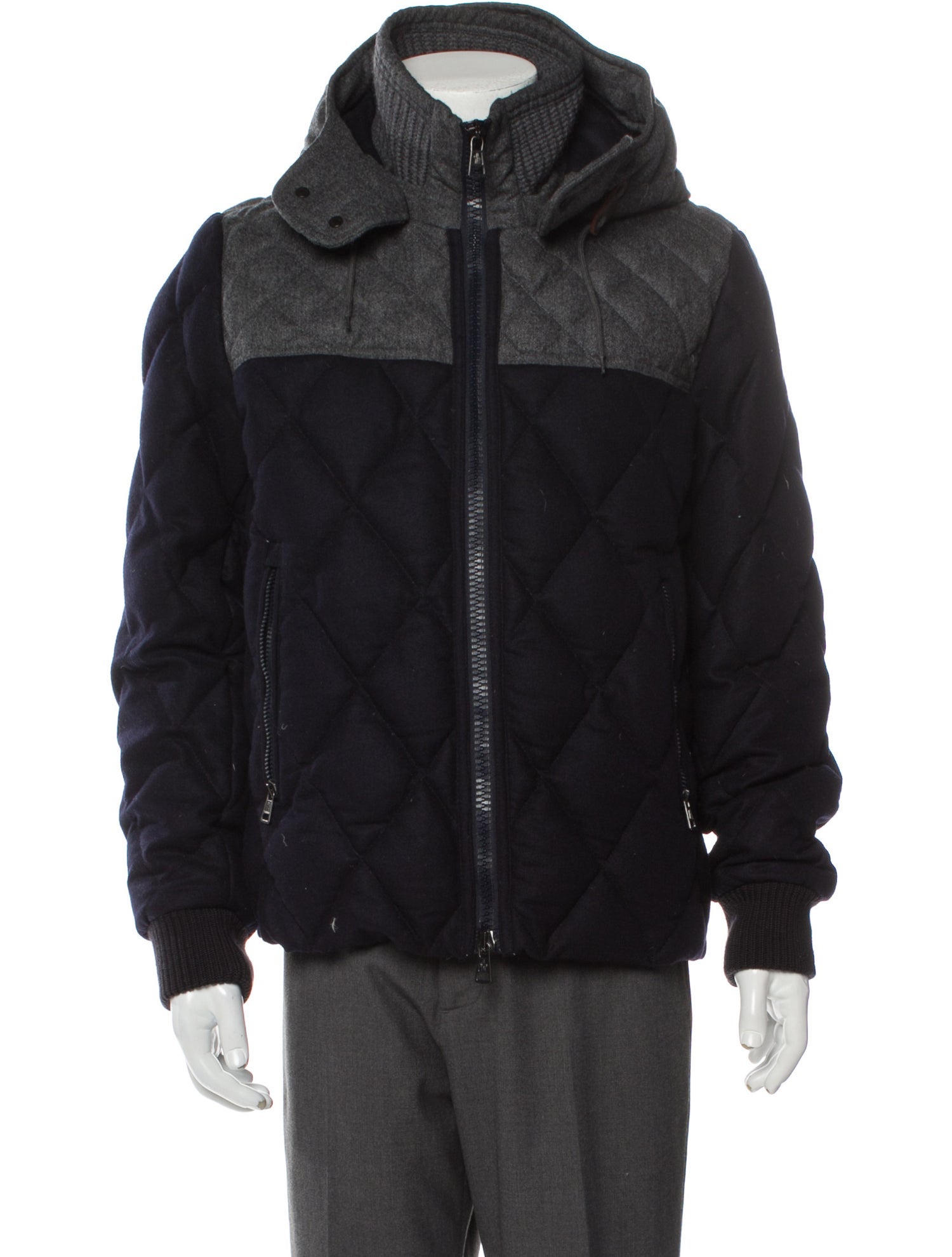 Moncler Colorblock Pattern Performance Jacket - Blue Outerwear ...