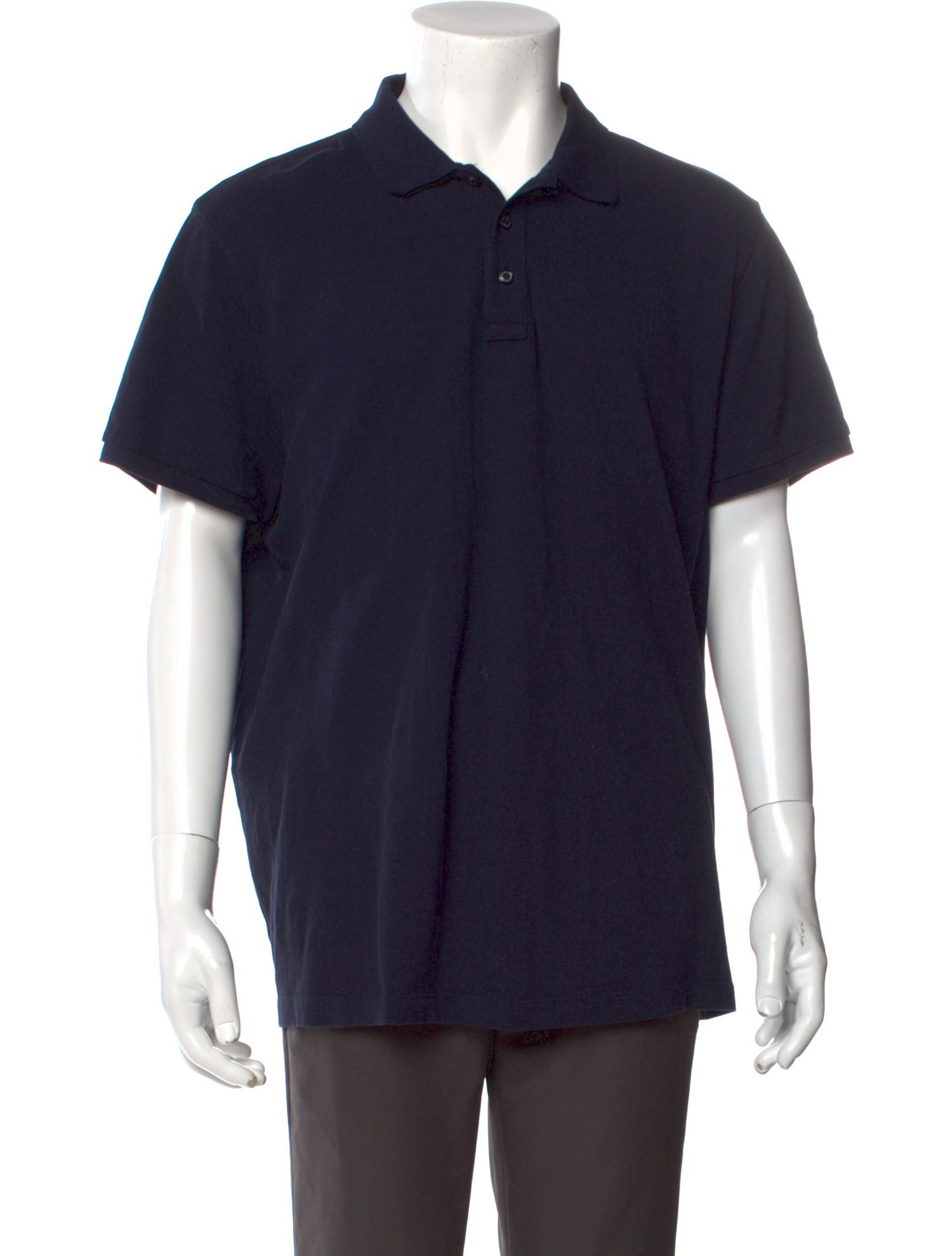 Versace Collar Short Sleeve Polo Shirt w/ Tags - Blue Polos, Clothing ...