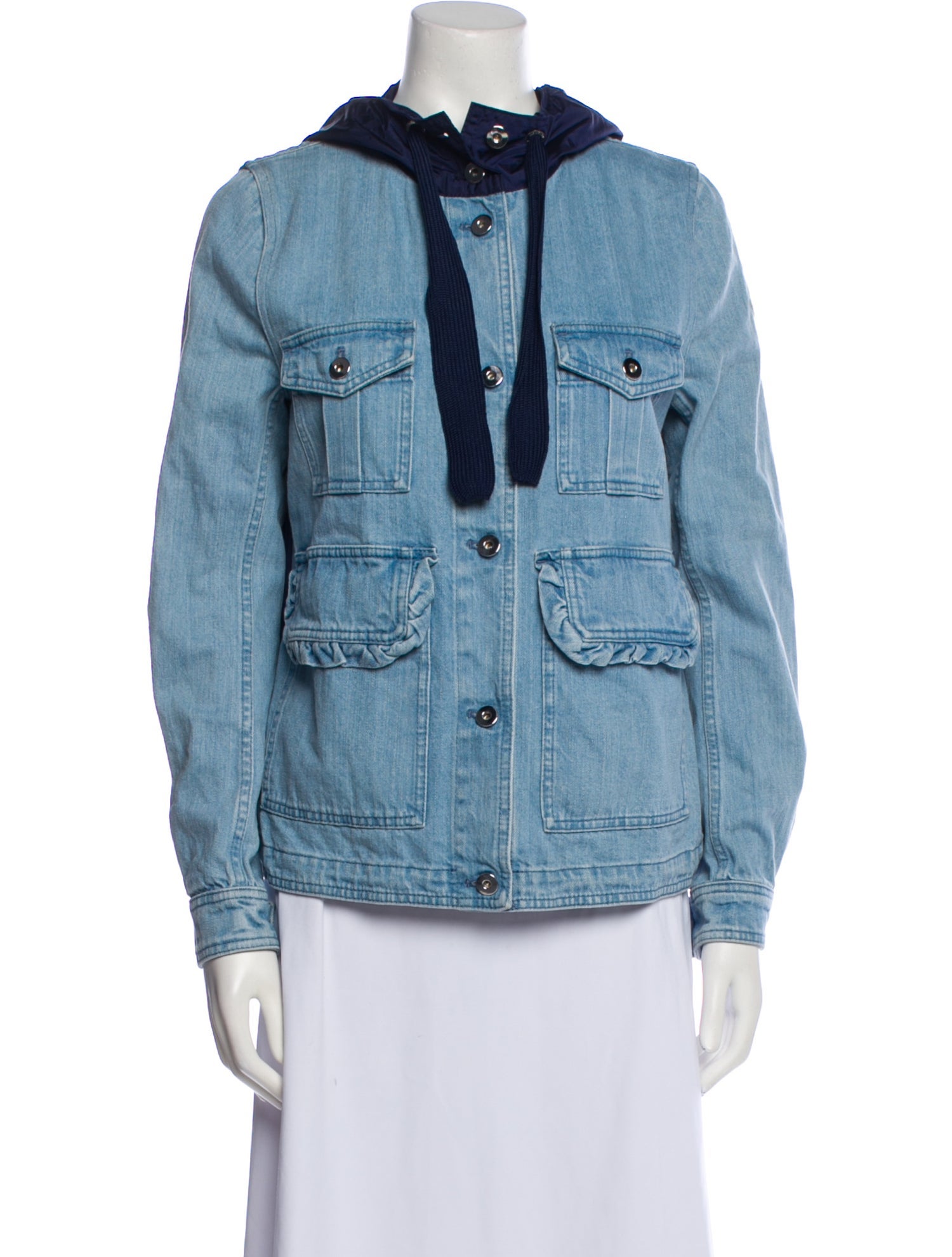 Moncler Denim Jacket - Blue Jackets, Clothing - MOC139656 | The RealReal