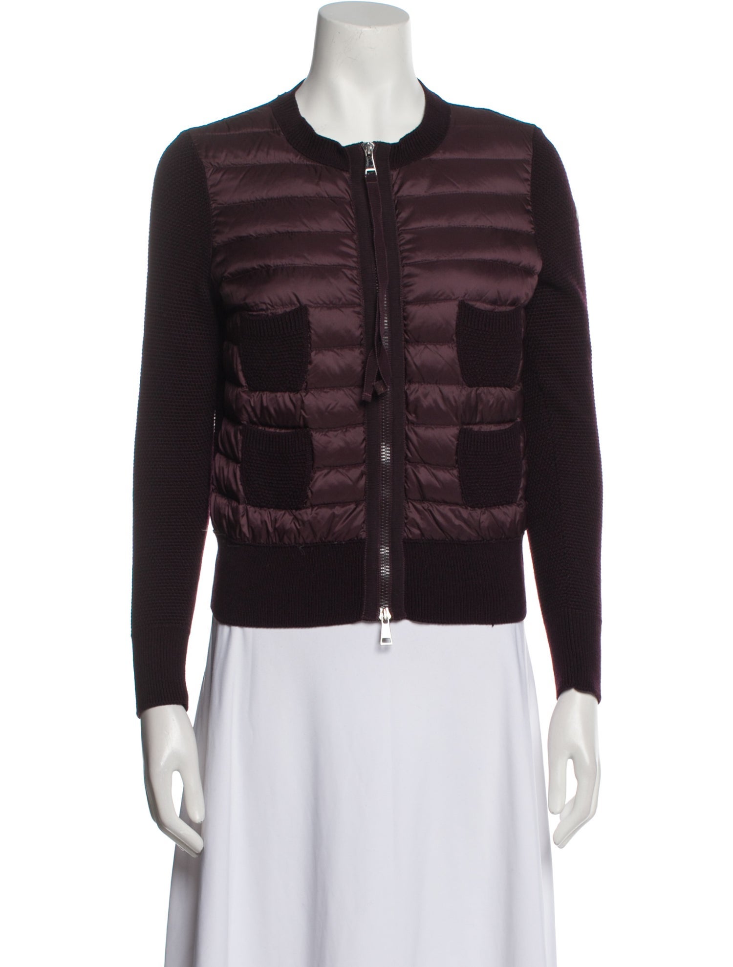 Moncler Colorblock Pattern Evening Jacket - Purple Jackets, Clothing ...
