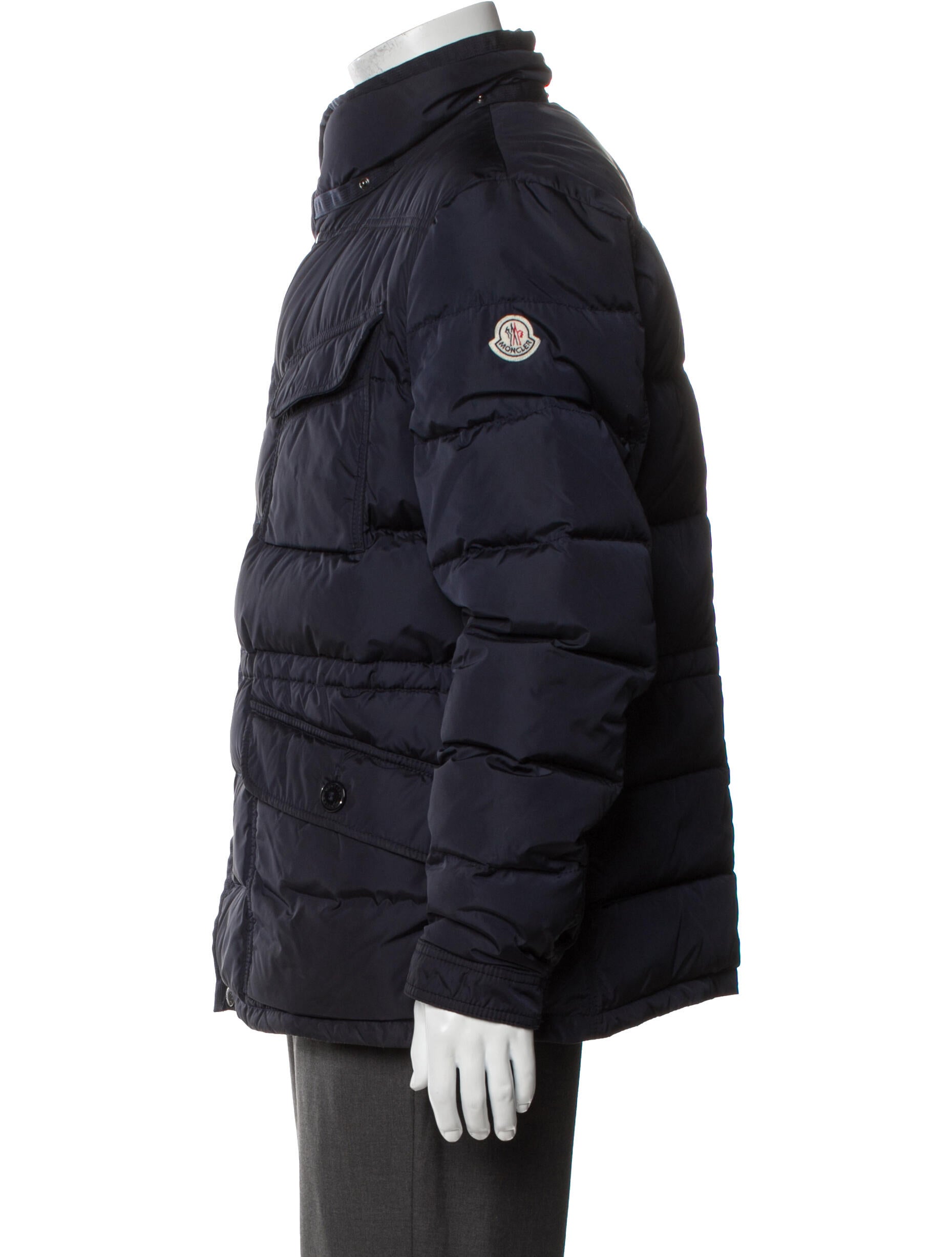 Moncler Down Puffer Coat - Blue Outerwear, Clothing - MOC148331 | The ...
