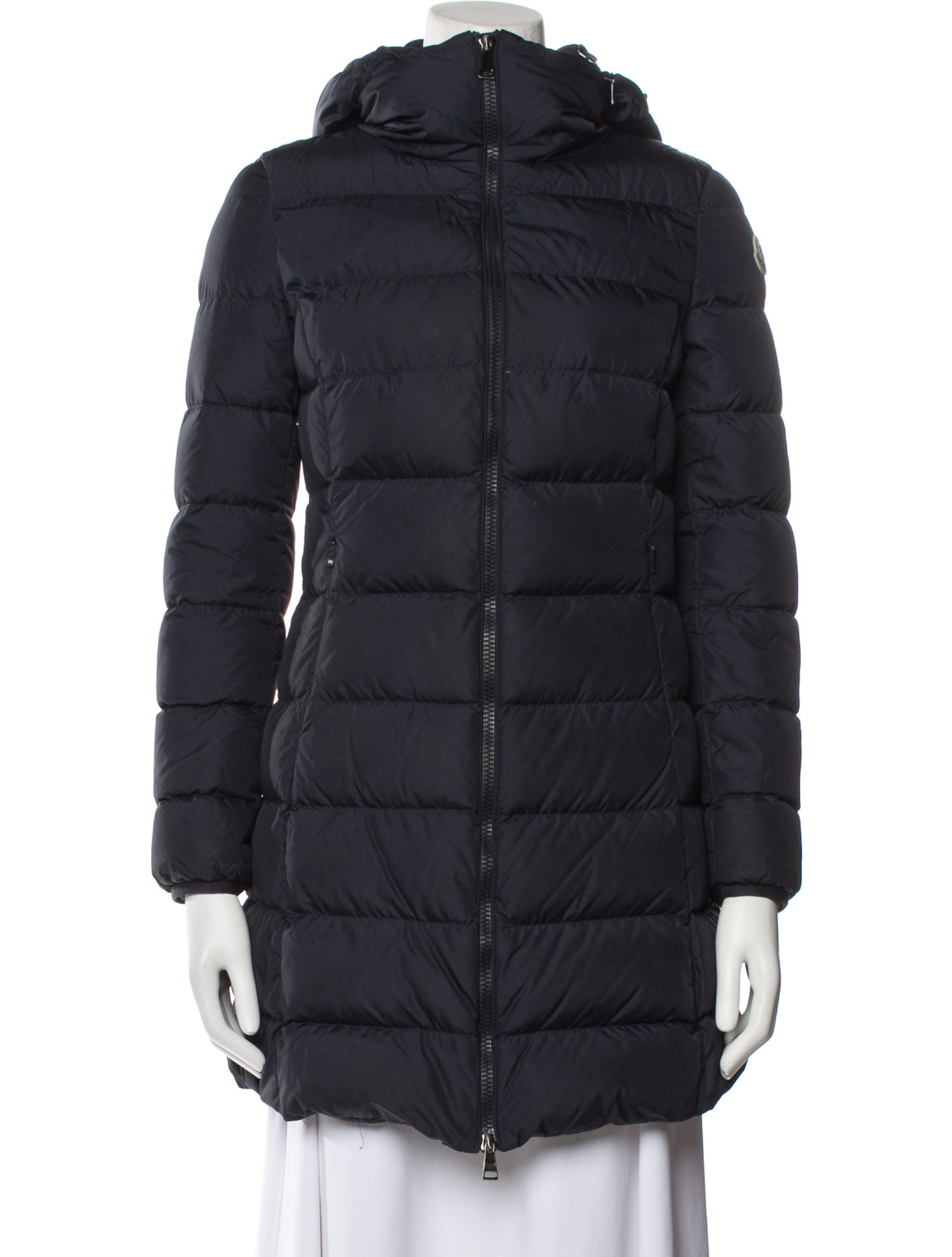 Moncler Gie Down Coat - Blue Coats, Clothing - MOC144381 | The RealReal