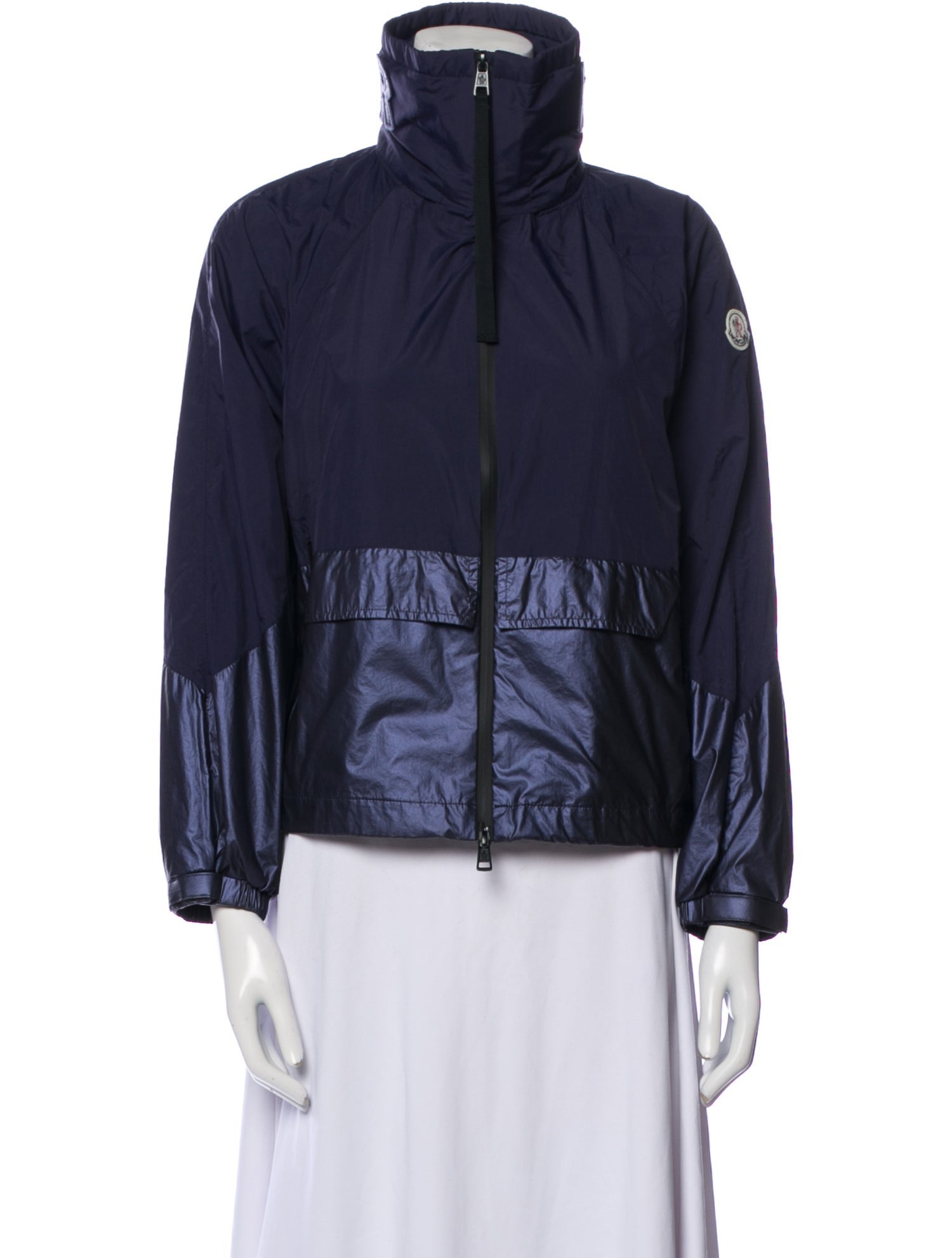 Moncler Colorblock Pattern Jacket - Blue Jackets, Clothing - MOC146606 ...