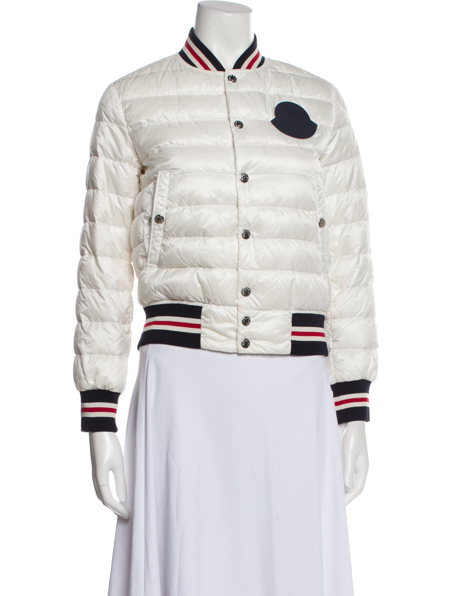 Moncler Boys' Pattern Bomber Jacket - White Sizes 7-16, Boys ...