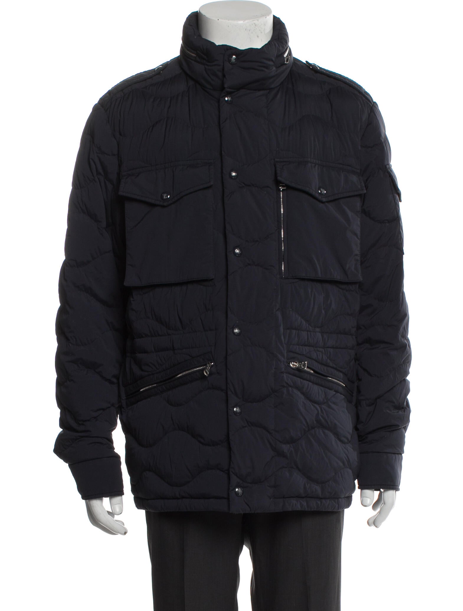 Moncler Puffer Coat - Blue Outerwear, Clothing - MOC147612 | The RealReal