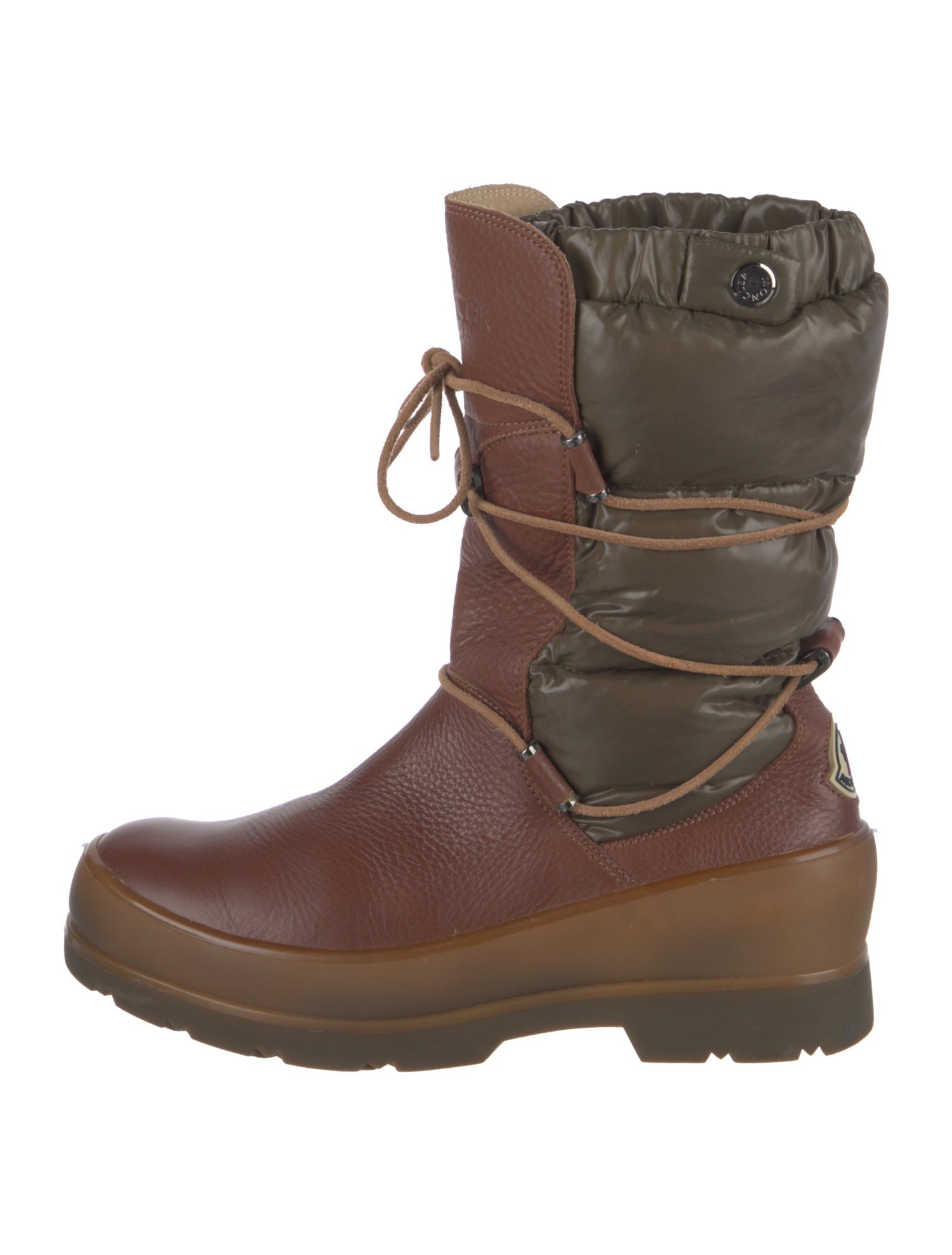 Moncler Leather Boots - Brown Boots, Shoes - MOC148070 | The RealReal