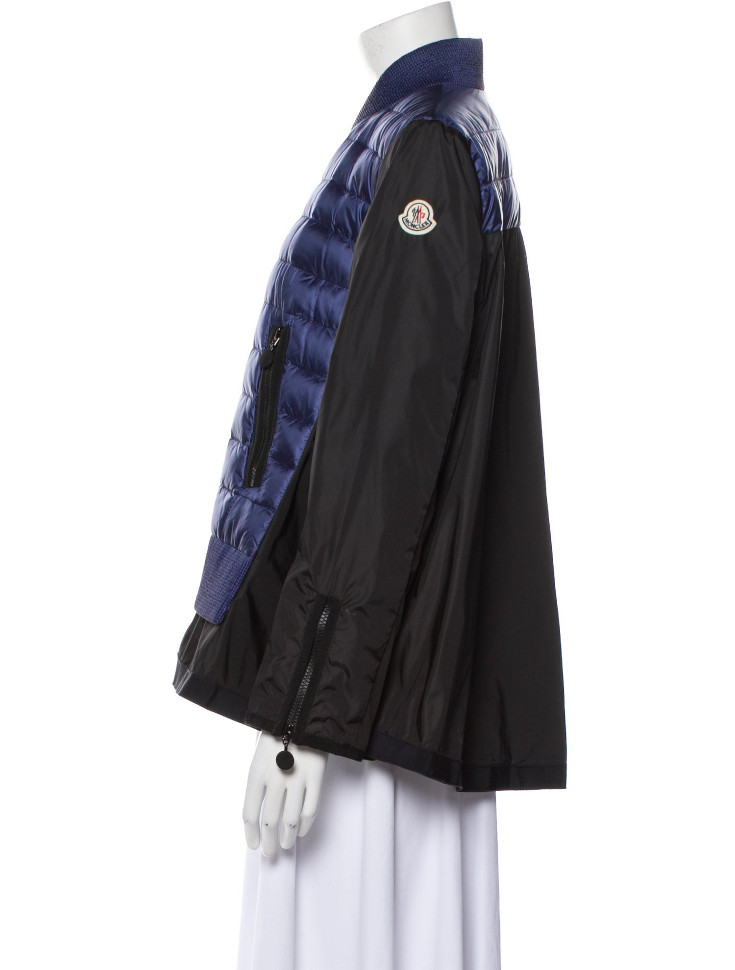 Moncler Colorblock Pattern Jacket - Blue Jackets, Clothing - MOC150160 ...