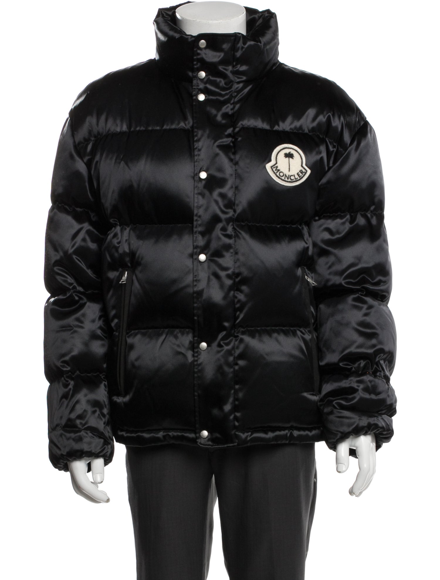 Moncler x Palm Angels Puffer Coat - Black Outerwear, Clothing ...