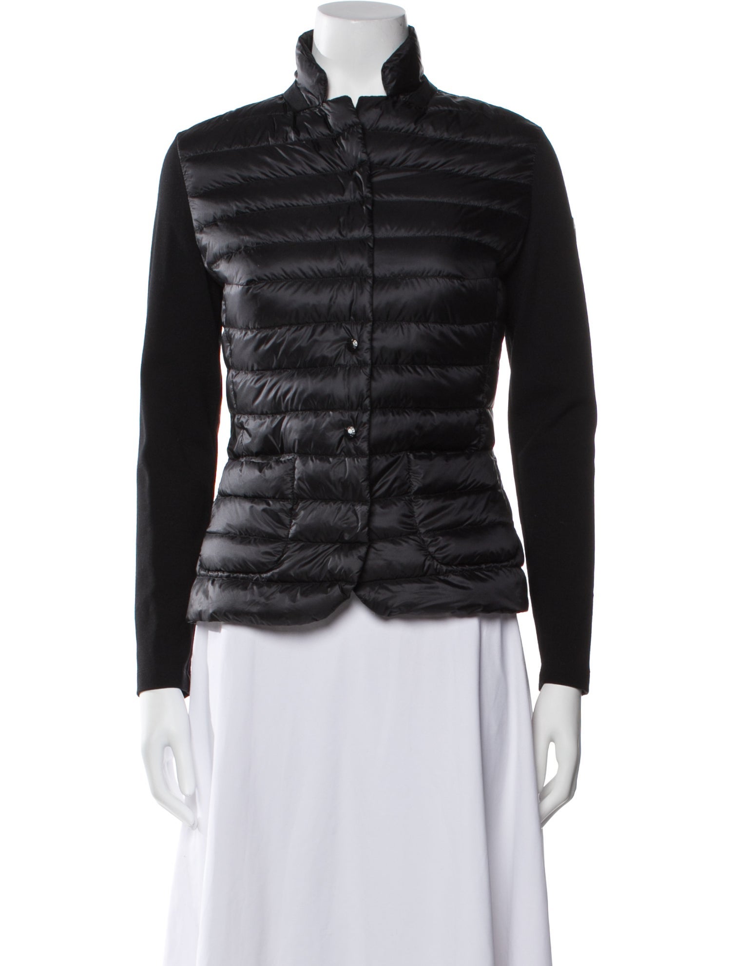 Moncler Nylon Biker Jacket - Black Jackets, Clothing - MOC158044 | The ...