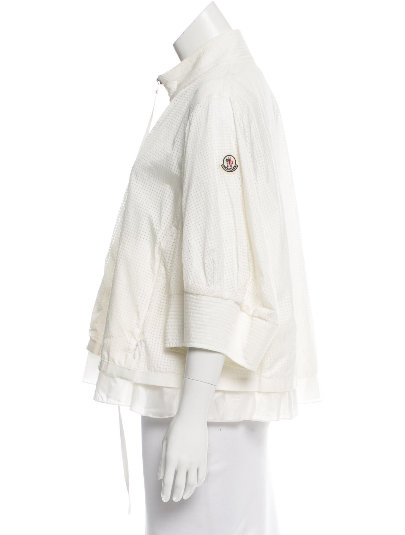 Moncler Lightweight Silk-Trimmed Jacket - White Jackets, Clothing ...