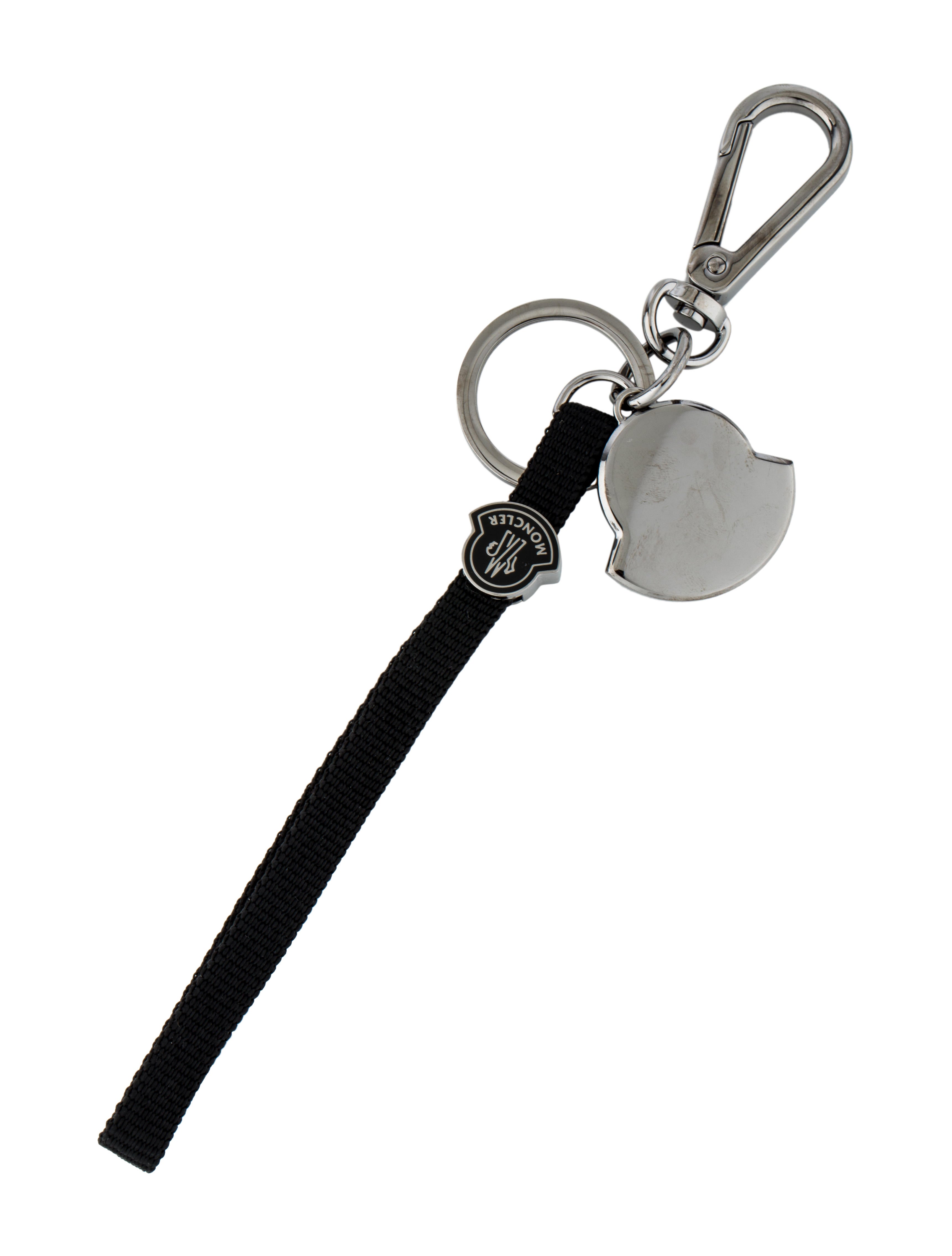 Moncler Metal Logo Keychain - Silver Keychains, Accessories - MOC25134 ...