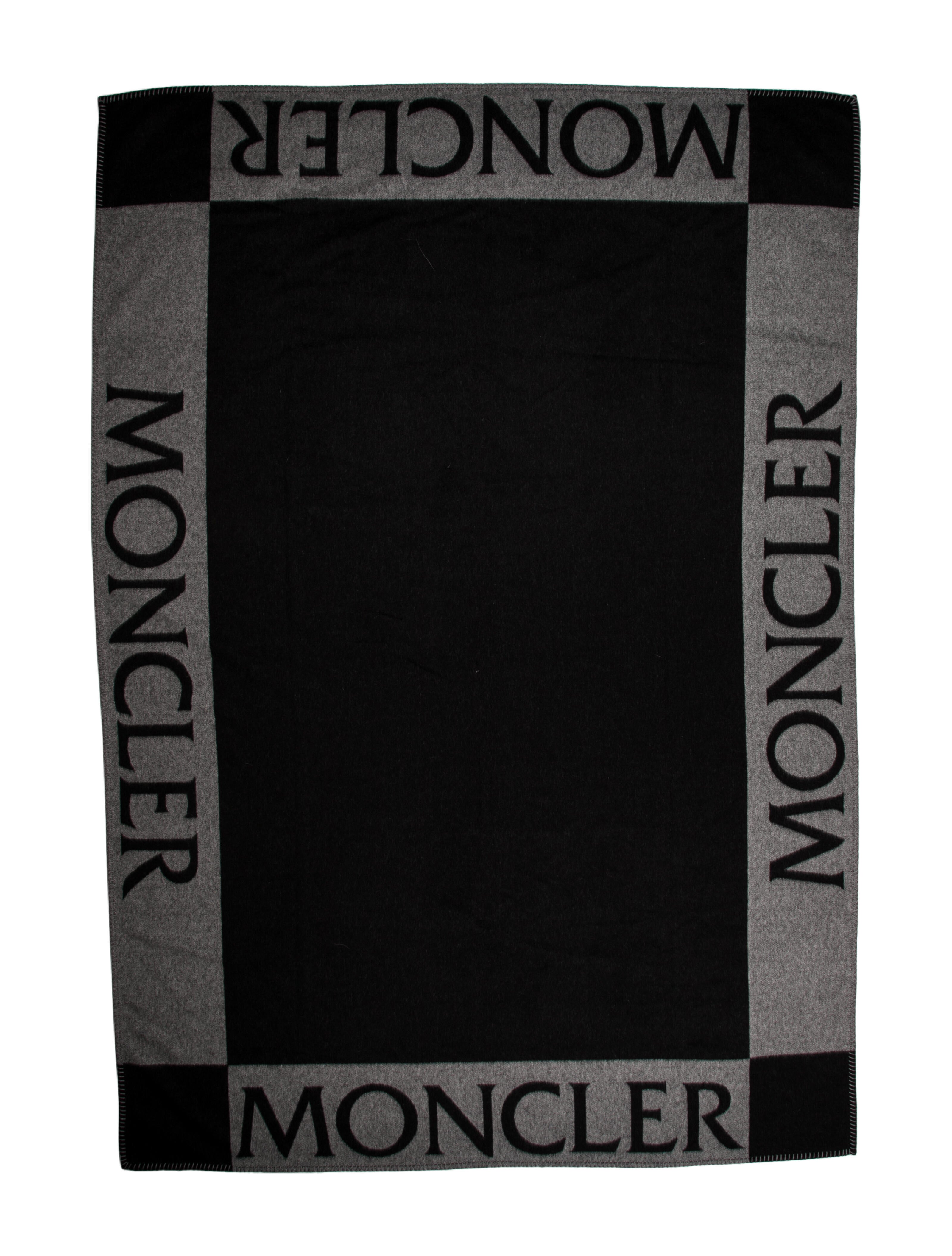 Moncler Throw Blanket - Black Throws, Pillows & Throws - MOC80211 | The ...