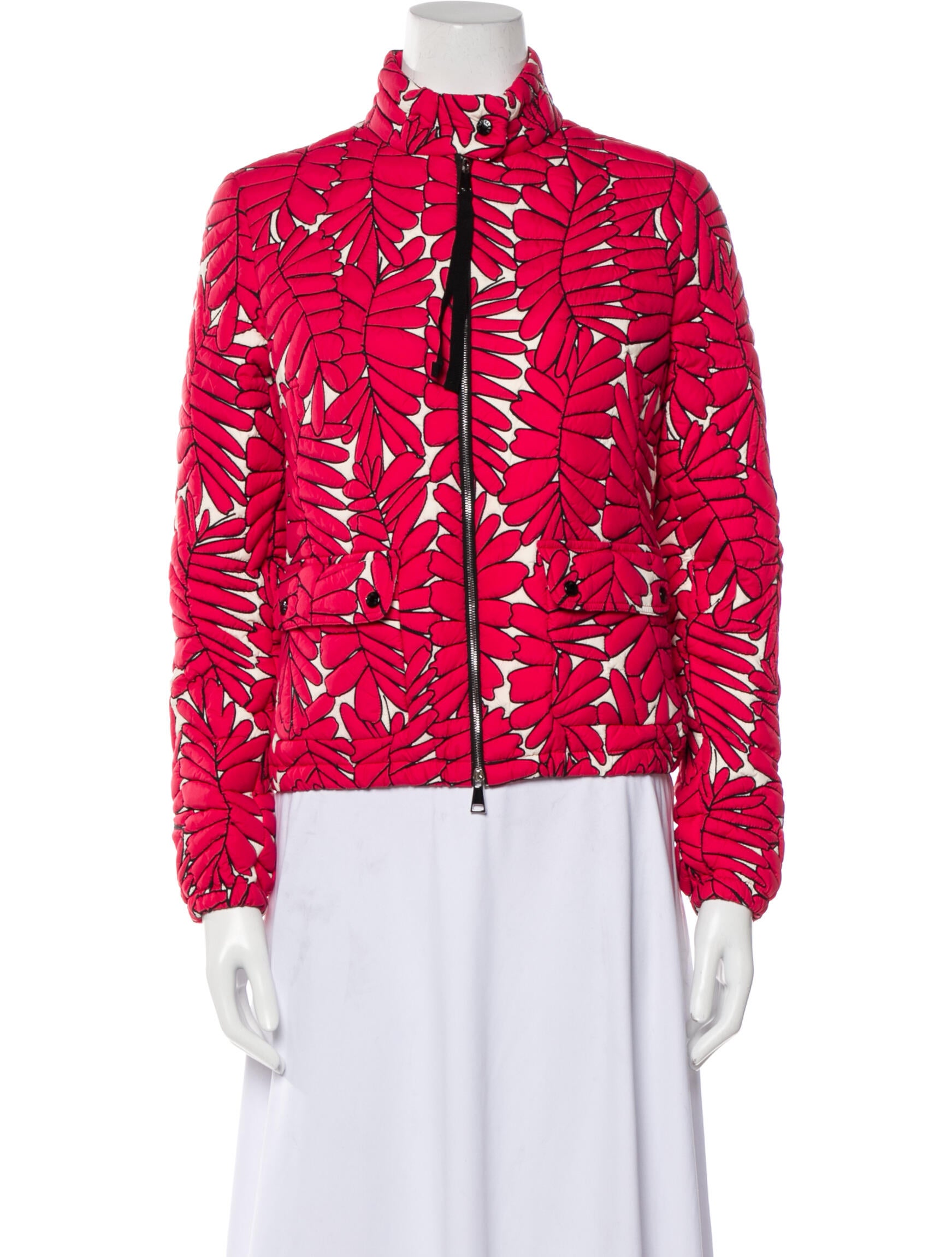 Moncler Printed Down Jacket w/ Tags - Jackets, Clothing | The RealReal