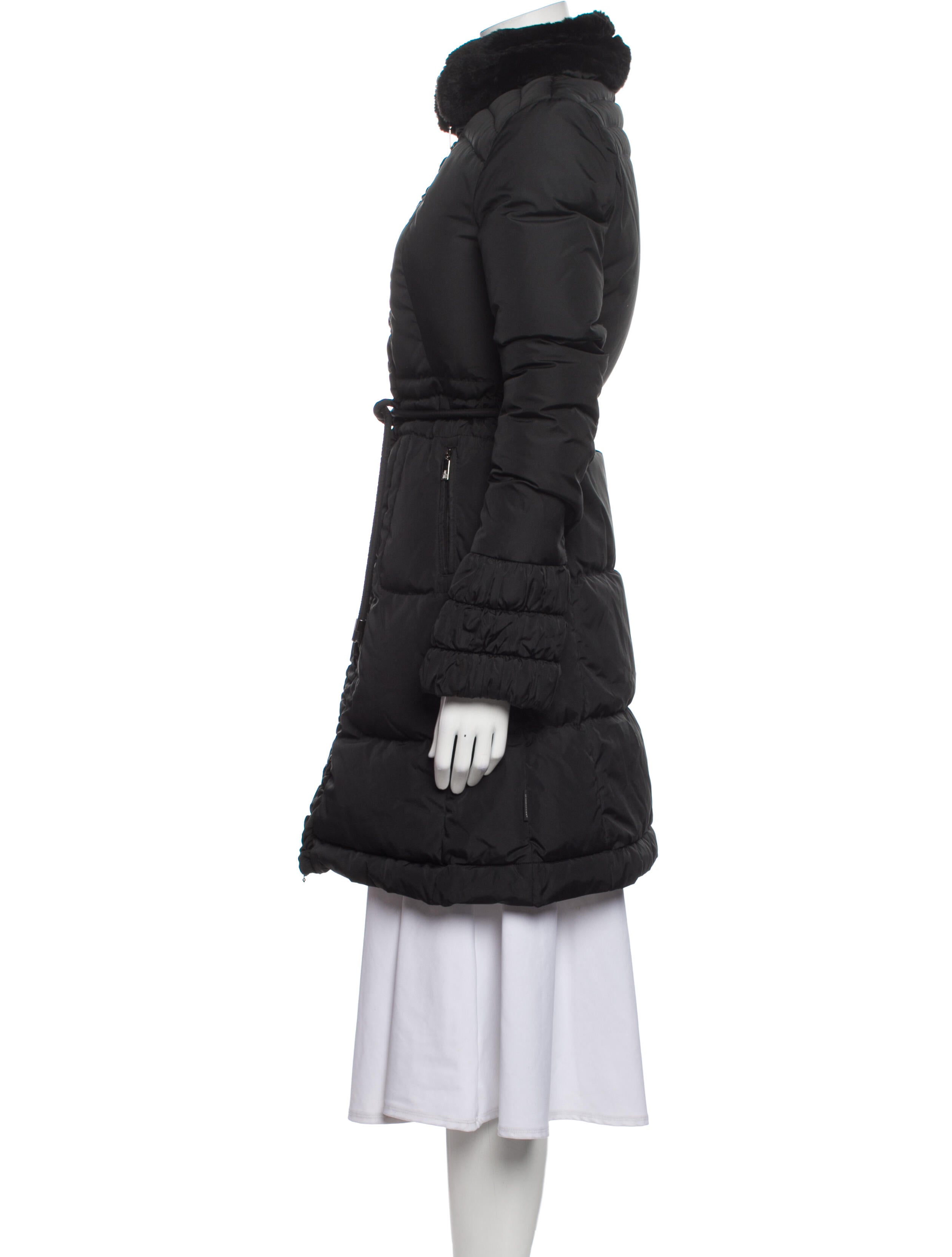 Moncler Amanda Down Coat - Black Coats, Clothing - MOC88149 | The RealReal