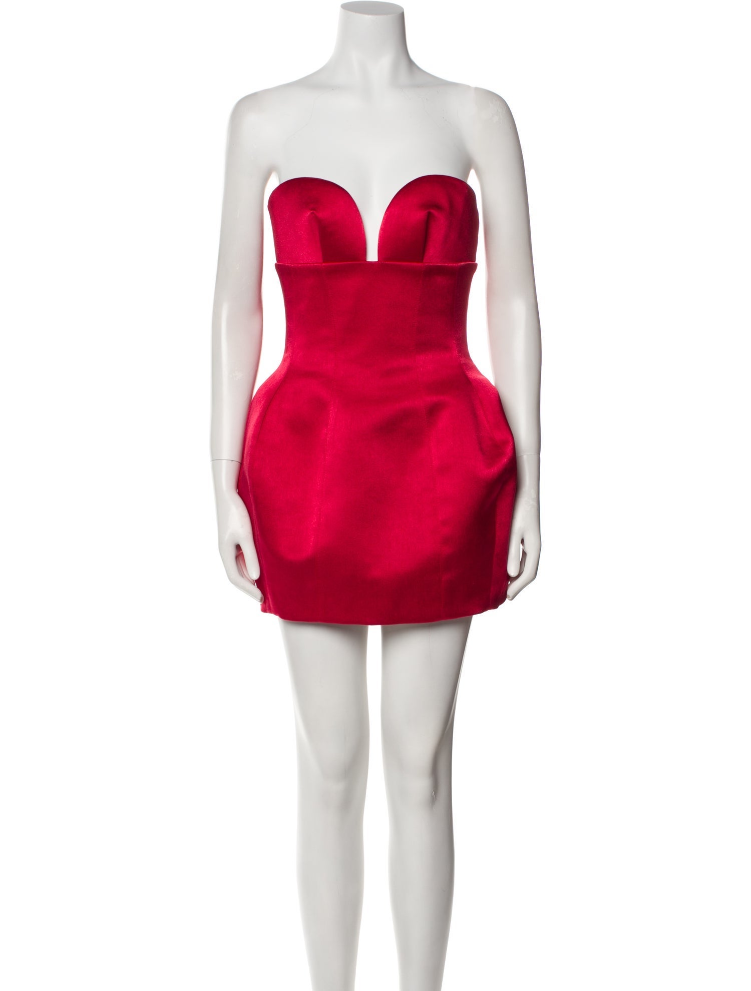 Mônot Strapless Mini Dress w/ Tags - Red Dresses, Clothing - MONOT20526 ...