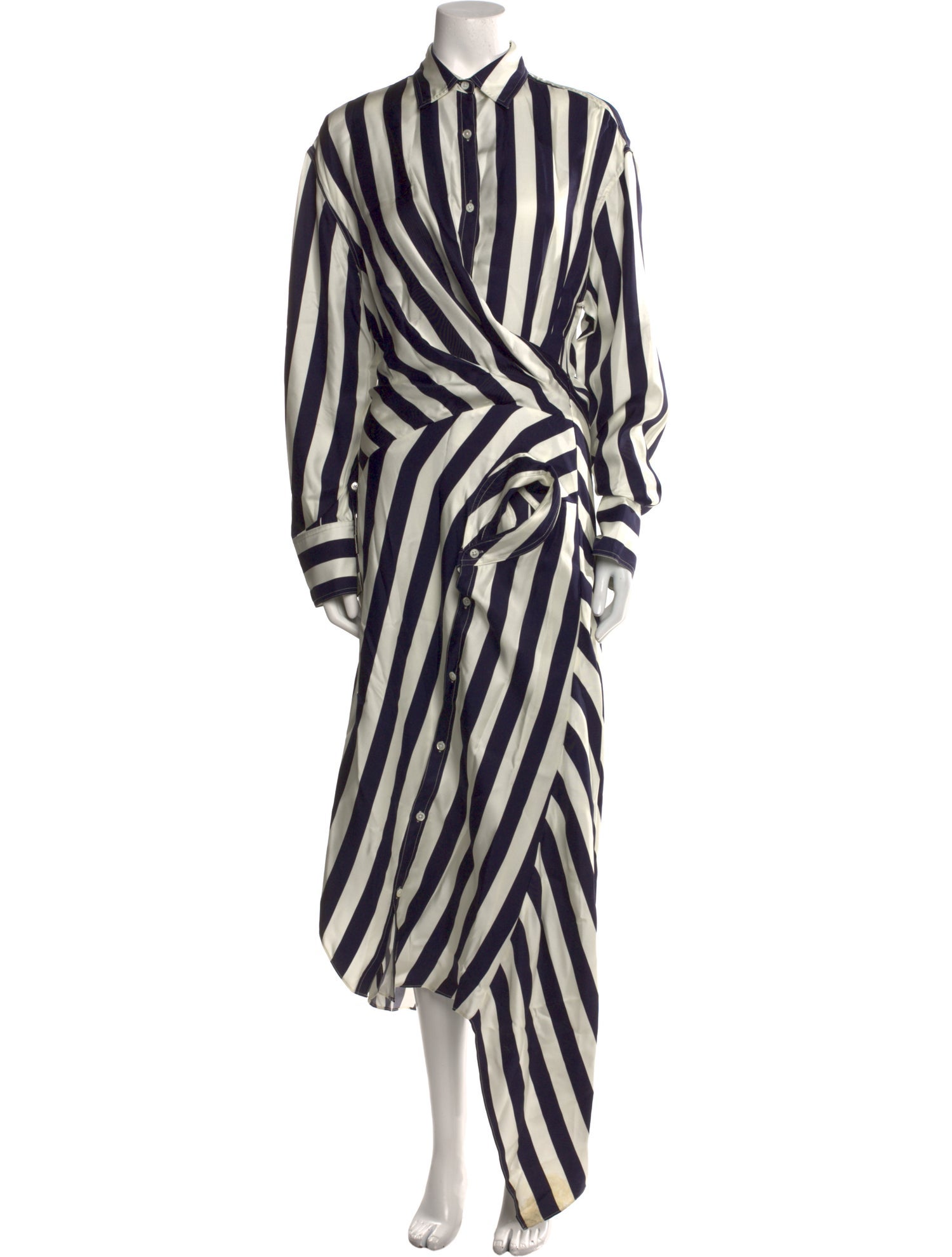 Monse Silk Long Dress - Neutrals Dresses, Clothing - MONSE32045 | The ...