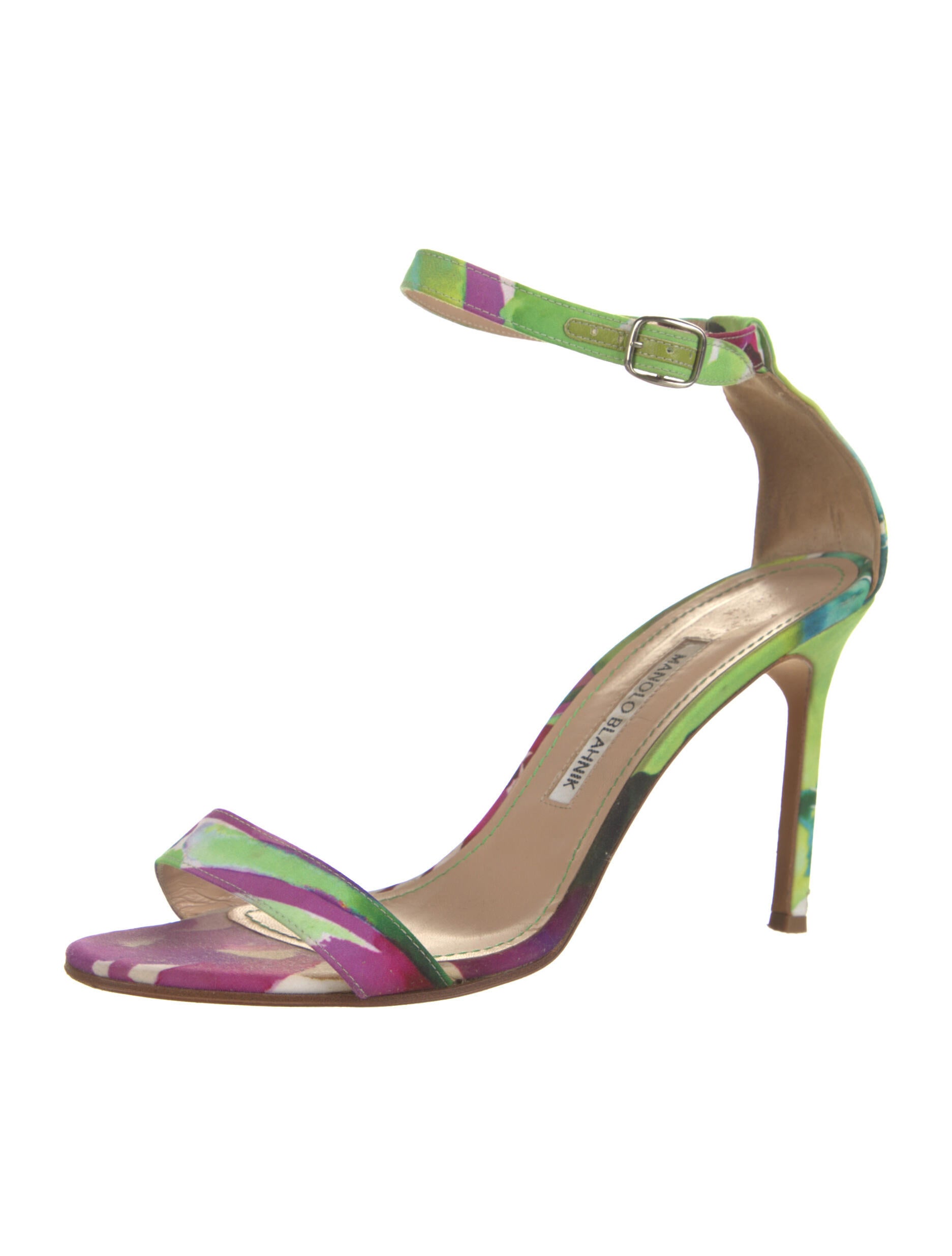 Manolo Blahnik Cherry Sandals - Green Sandals, Shoes - MOO33426 | The ...