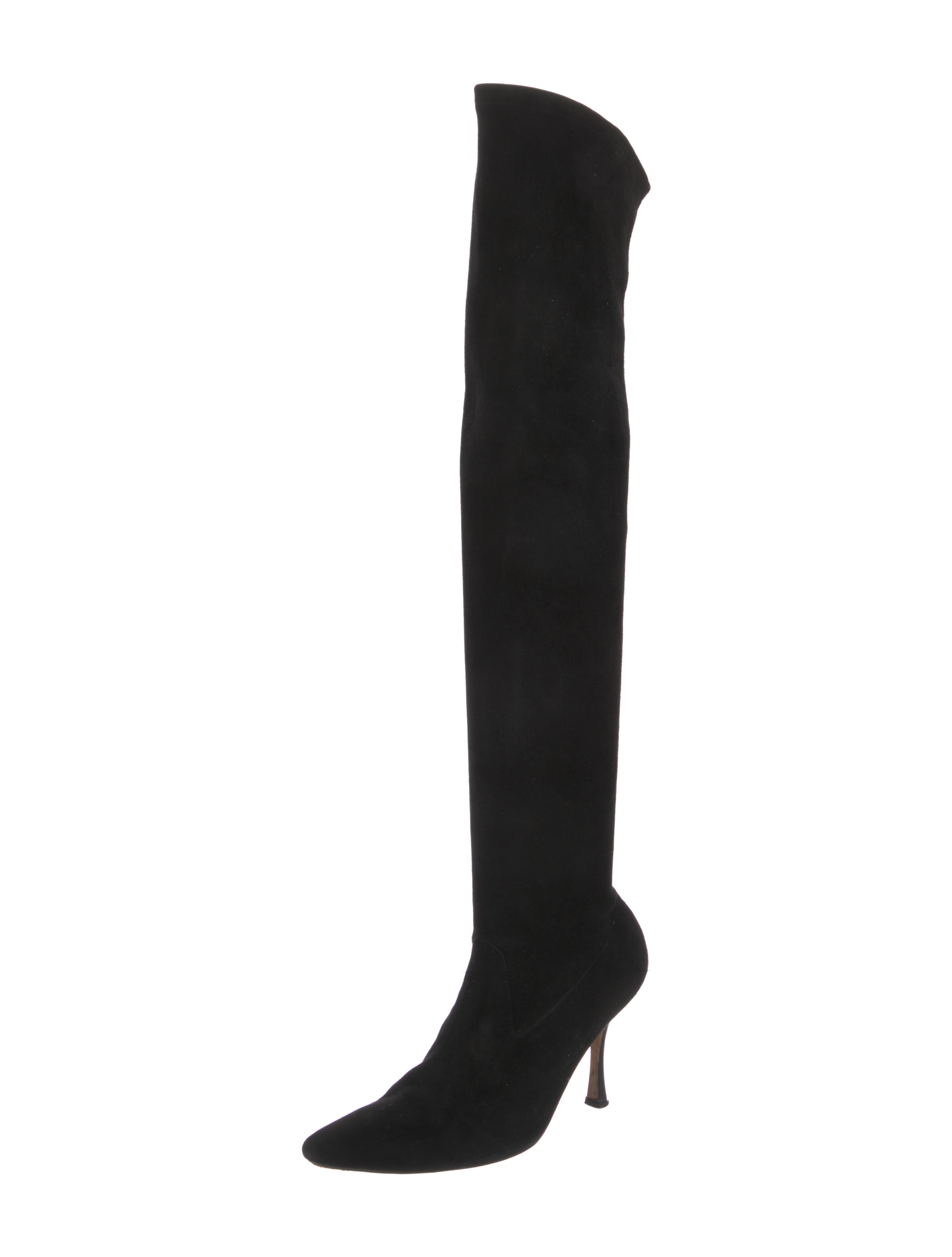 Manolo Blahnik Boots - Black Boots, Shoes - MOO25905 | The RealReal