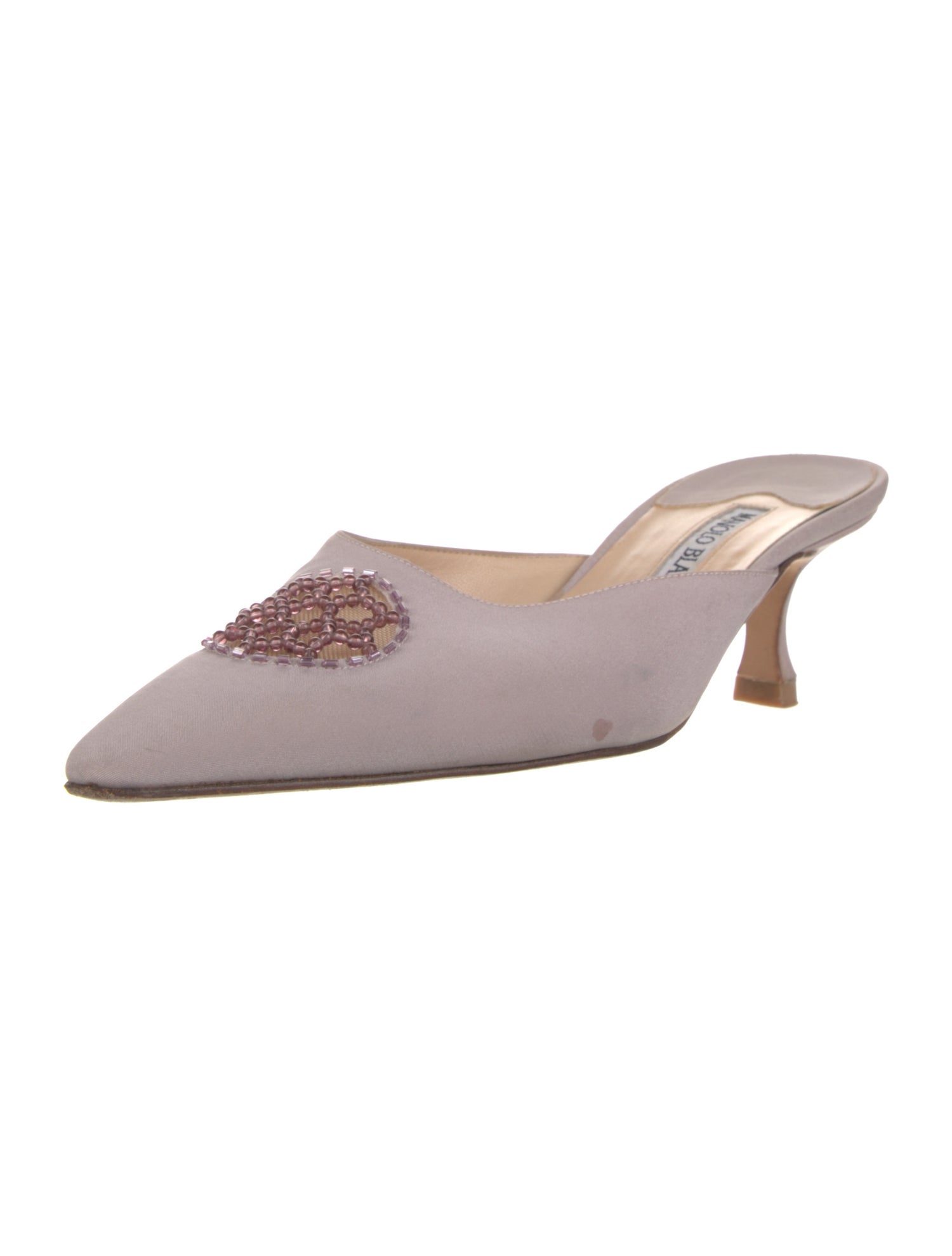 Manolo Blahnik Leather Mules - Brown Pumps, Shoes - MOO270116 | The ...