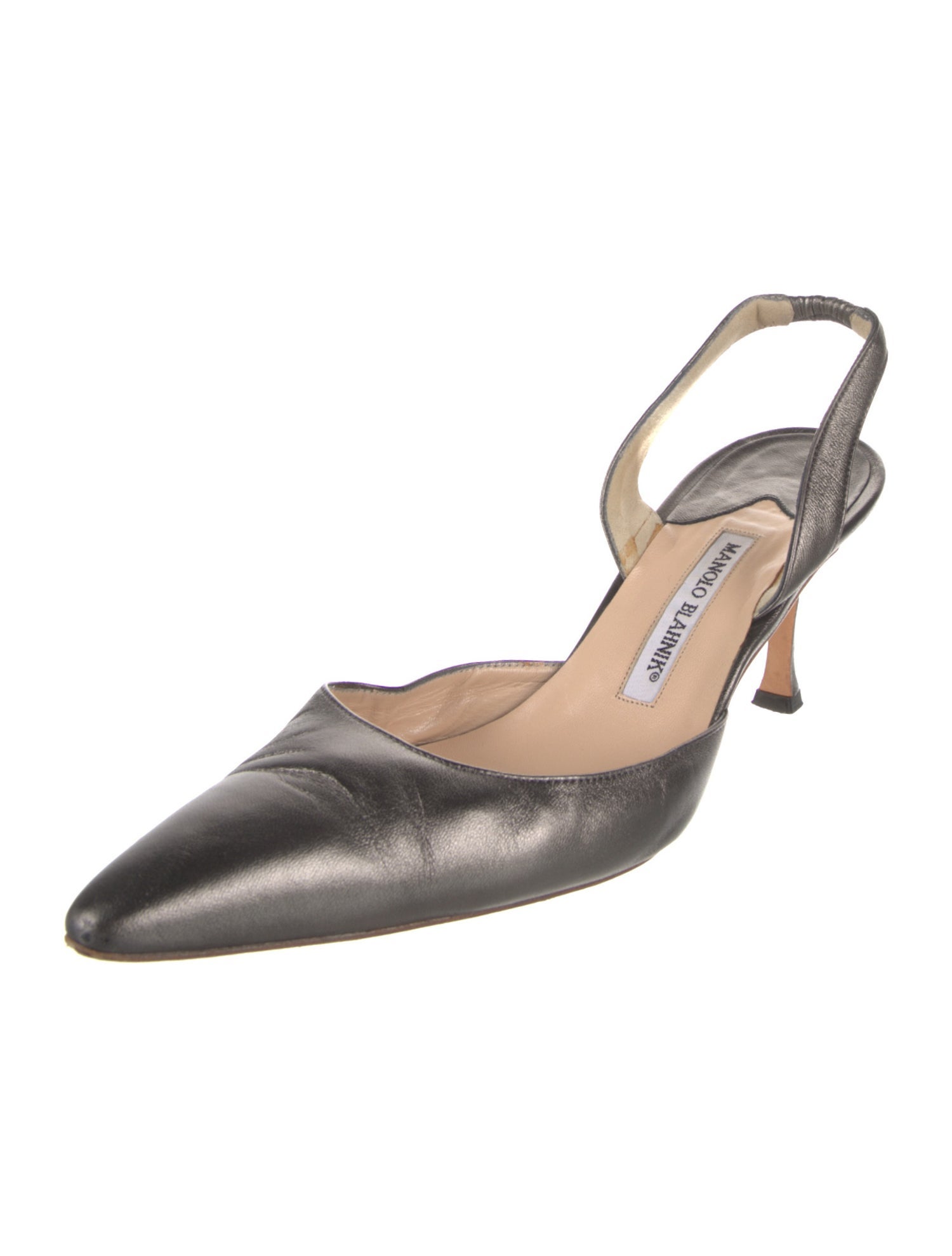 Tamara Mellon Leather Slingback Pumps - Blue Pumps, Shoes - WTQ34276 ...