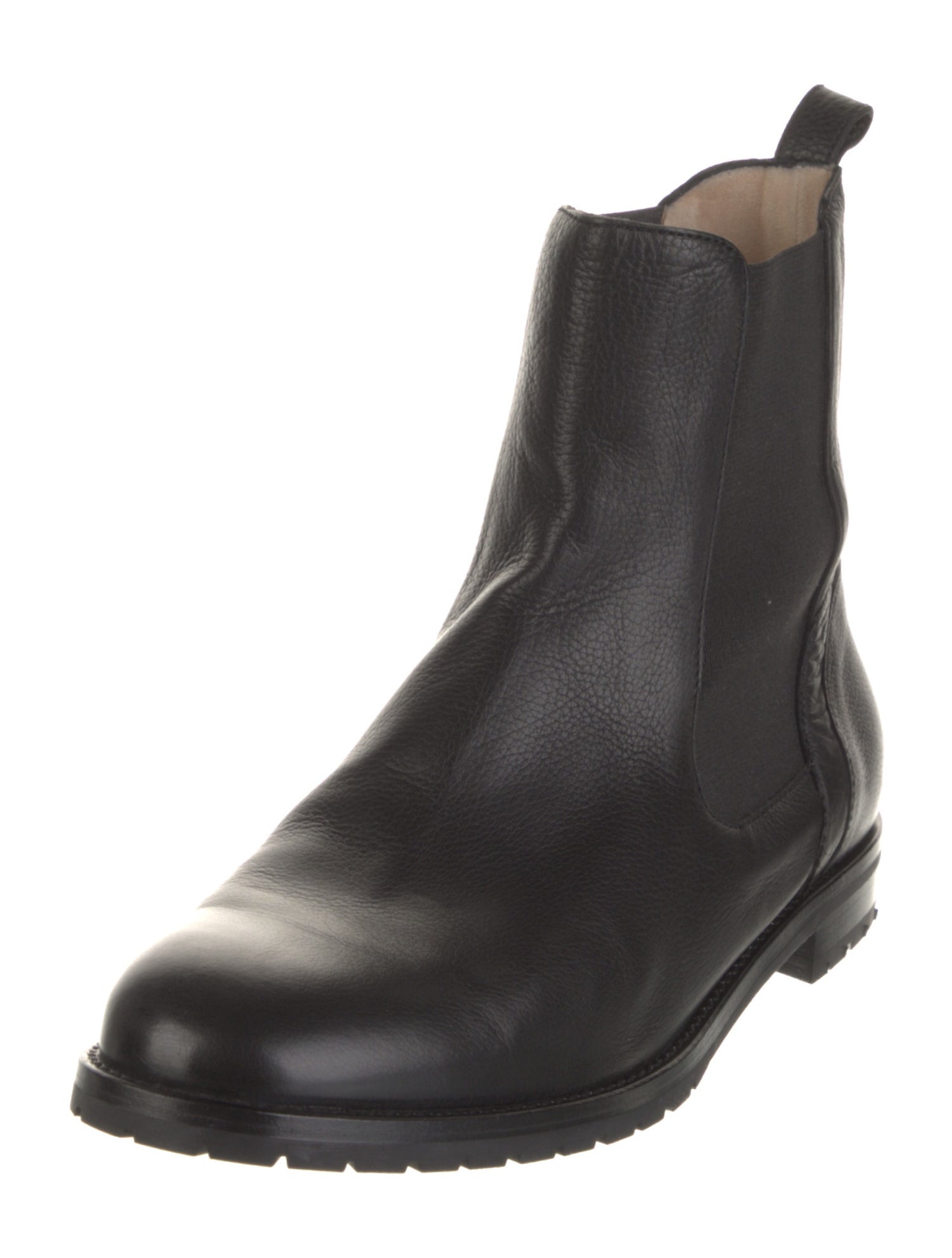 Jimmy Choo Patent Leather Chelsea Boots - Black Boots, Shoes ...