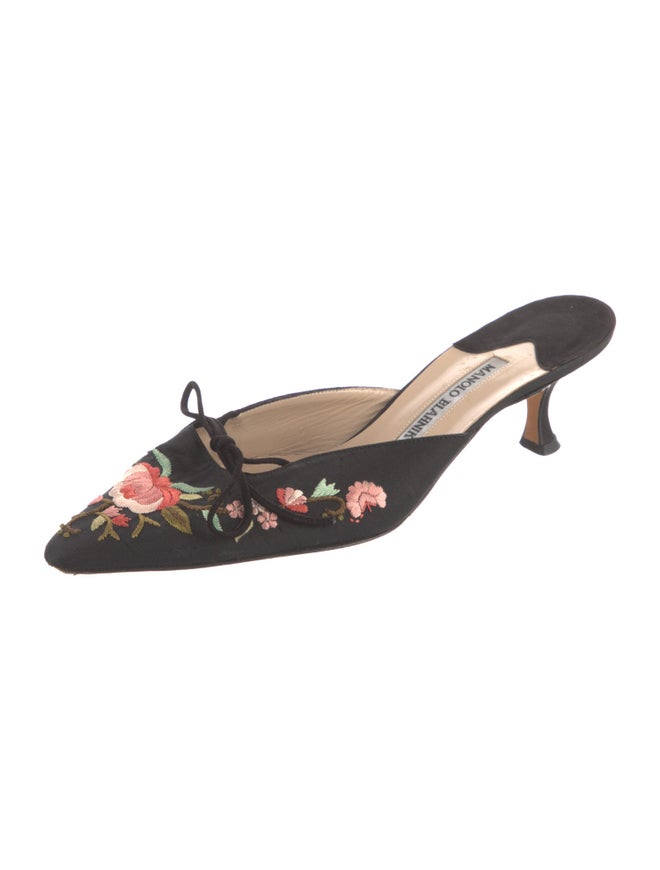 Mach & Mach Floral Print D'Orsay Pumps - Pink Pumps, Shoes - WMHAM21853 ...