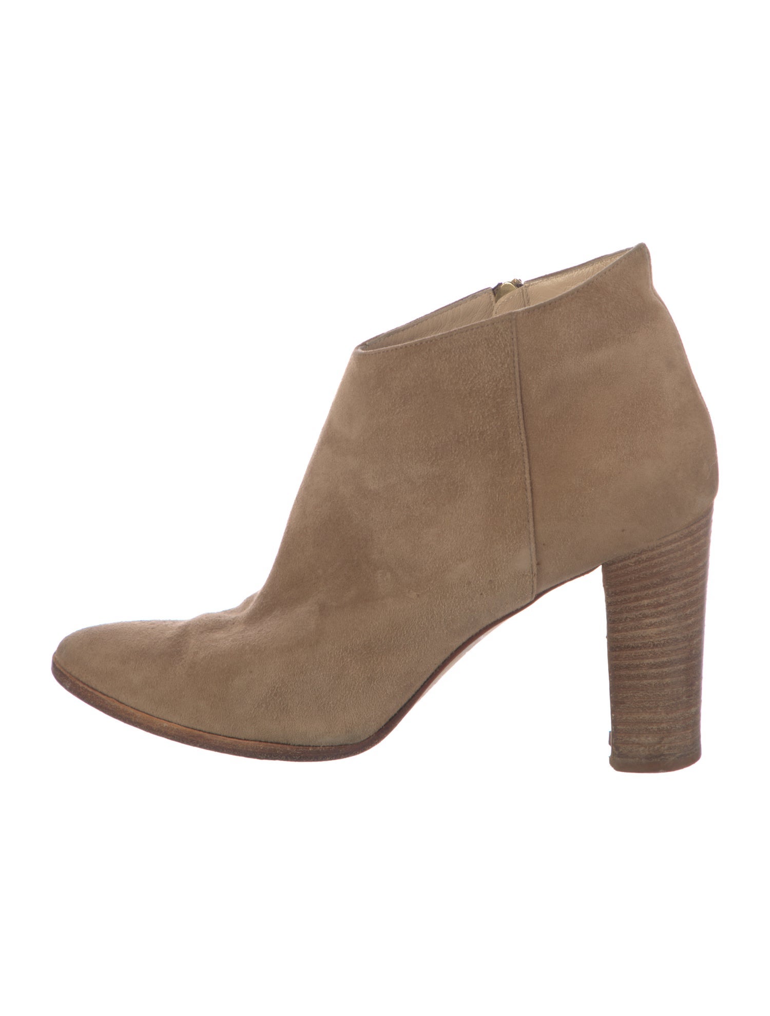 Manolo Blahnik Suede Boots - Neutrals Boots, Shoes - MOO337111 | The ...
