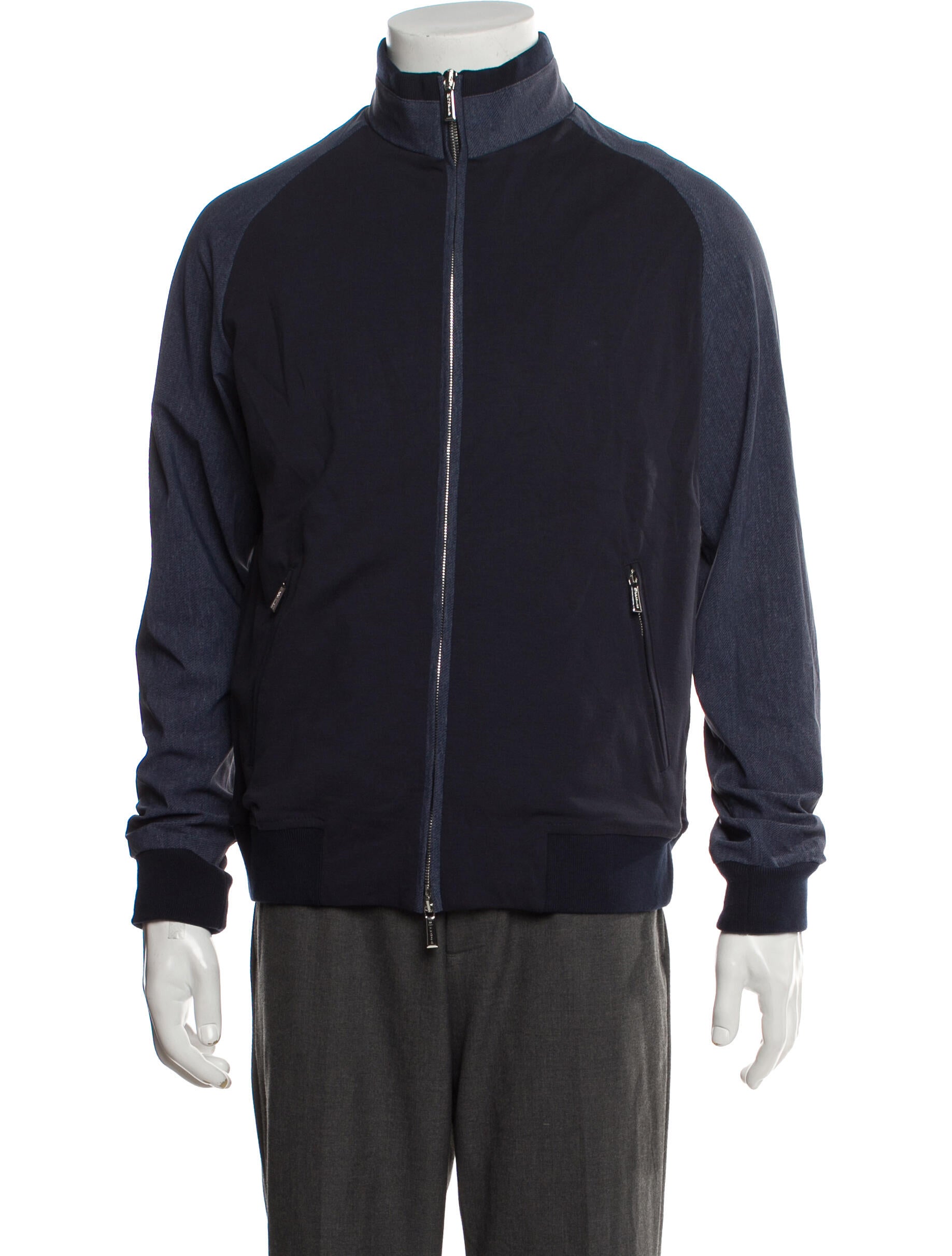 MooRER Bomber Jacket w/ Tags - Blue Outerwear, Clothing - MOR20305 ...