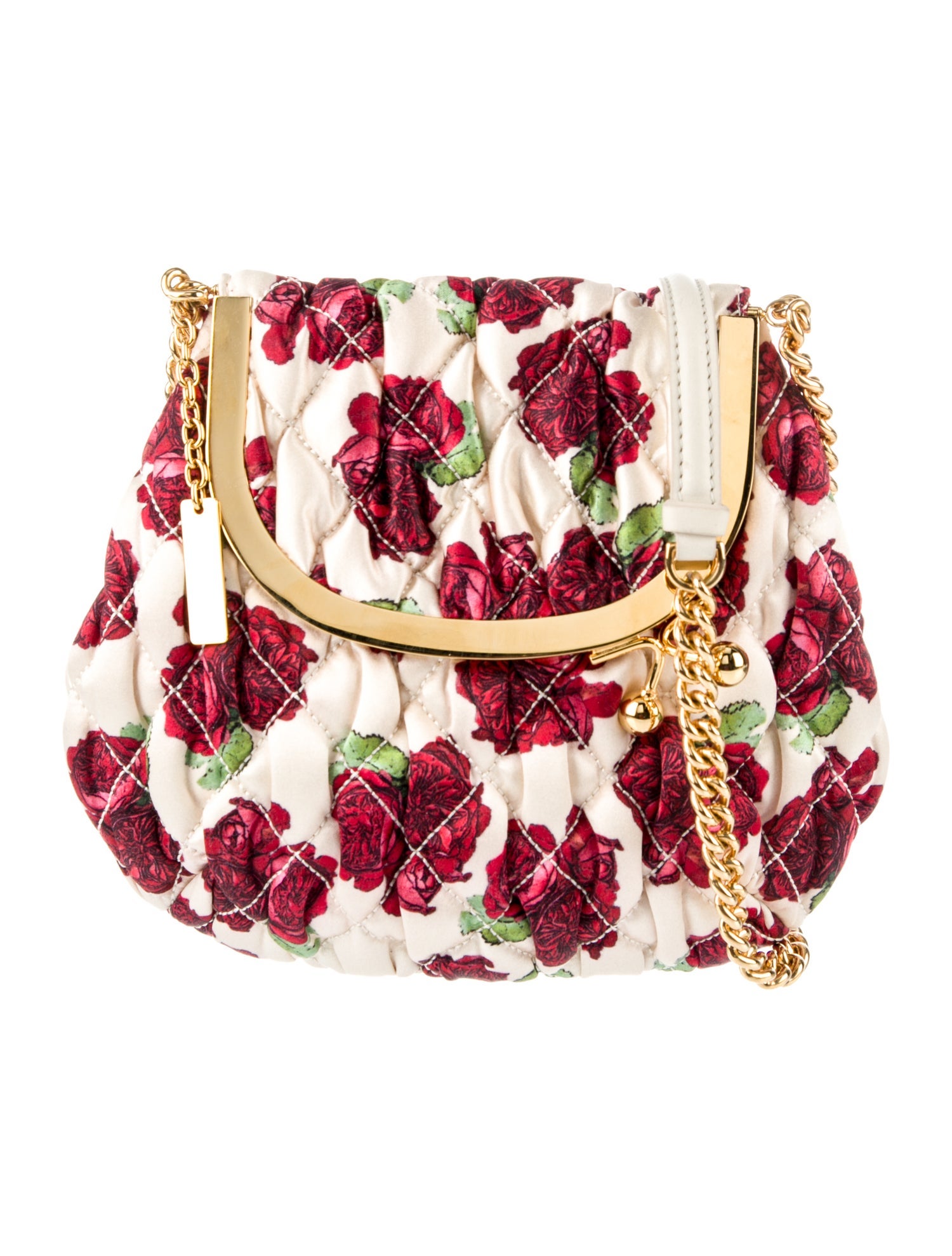 Moschino Printed Satin Shoulder Bag - Neutrals Shoulder Bags, Handbags ...
