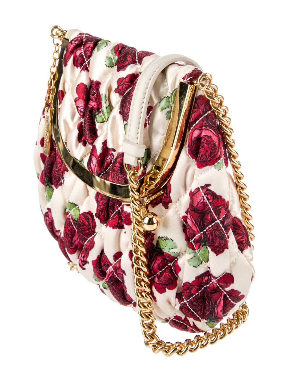 Moschino Printed Satin Shoulder Bag - Neutrals Shoulder Bags, Handbags ...